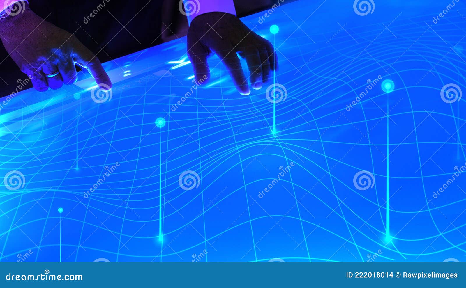 VHS Blue Screen Intro Vector Illustration | CartoonDealer.com #101954398