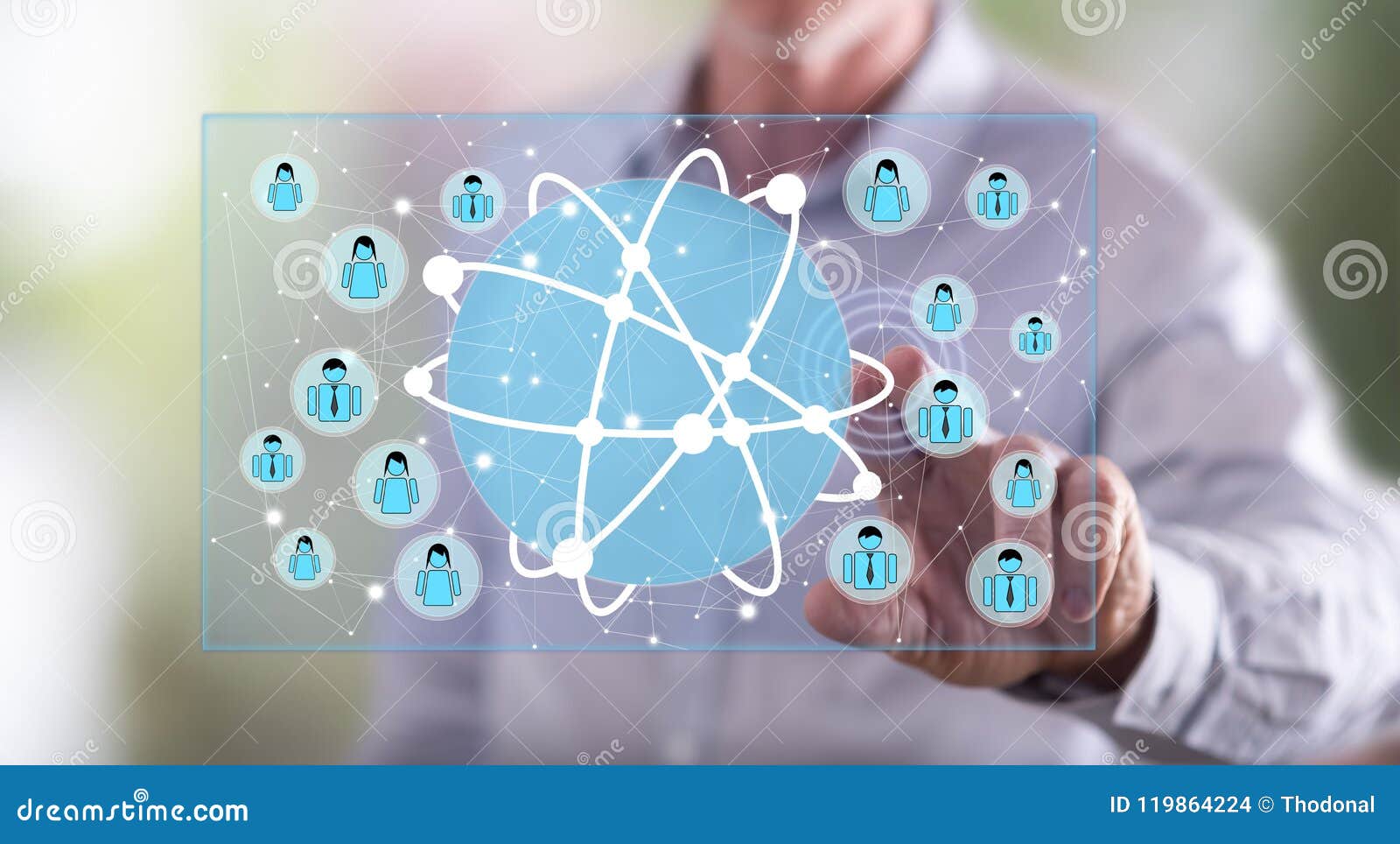 Man Touching a Global Social Network Concept Stock Photo - Image of ... Man Touching a Global Social Network Concept Stock Photo - Image of ...