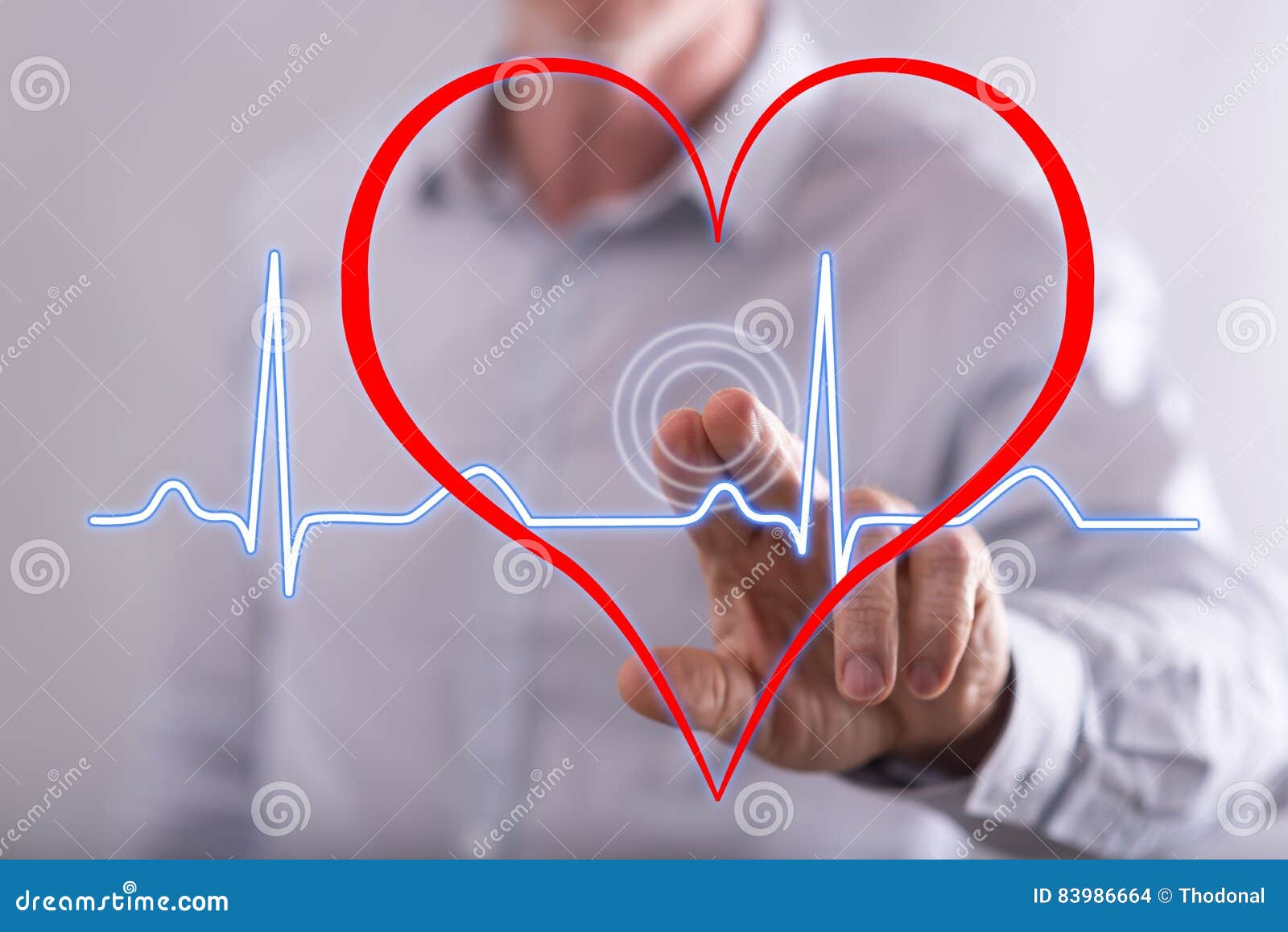 Heart Beats Cardiogram Stock Image | CartoonDealer.com #77469187