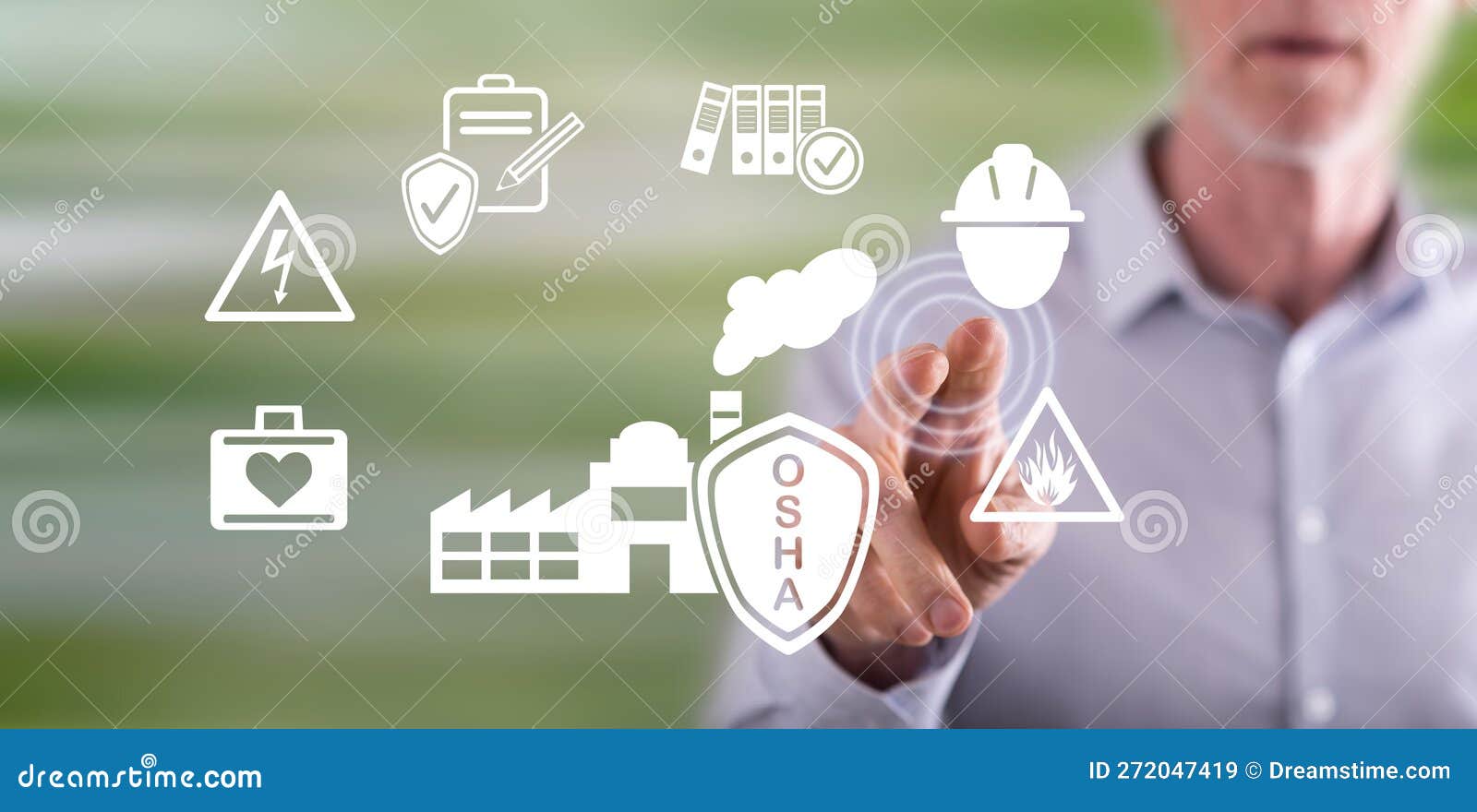 Osha Concept, Occupational And Safety Health , Administration ...