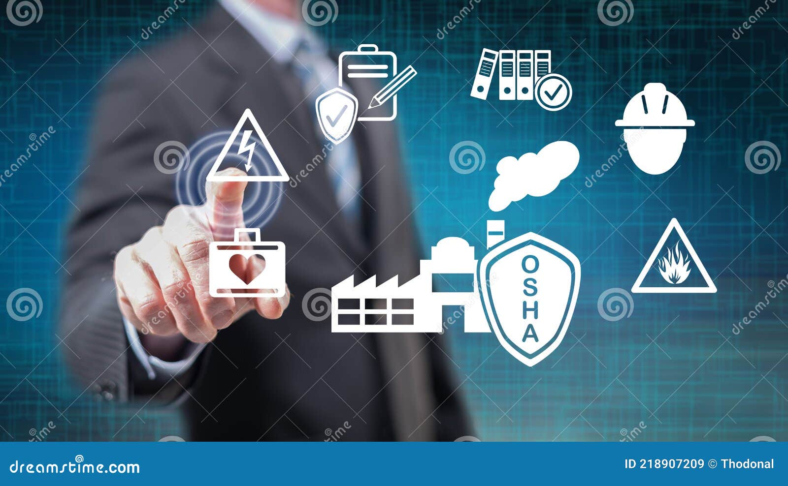 Osha Concept, Occupational And Safety Health , Administration ...