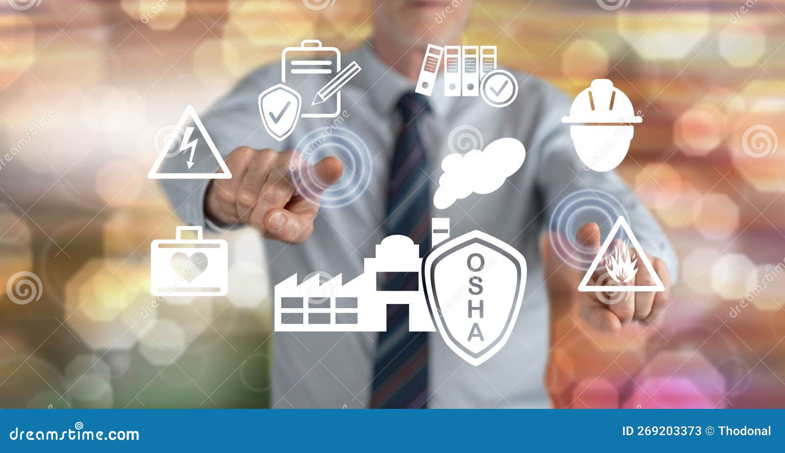 Osha Concept, Occupational And Safety Health , Administration ...