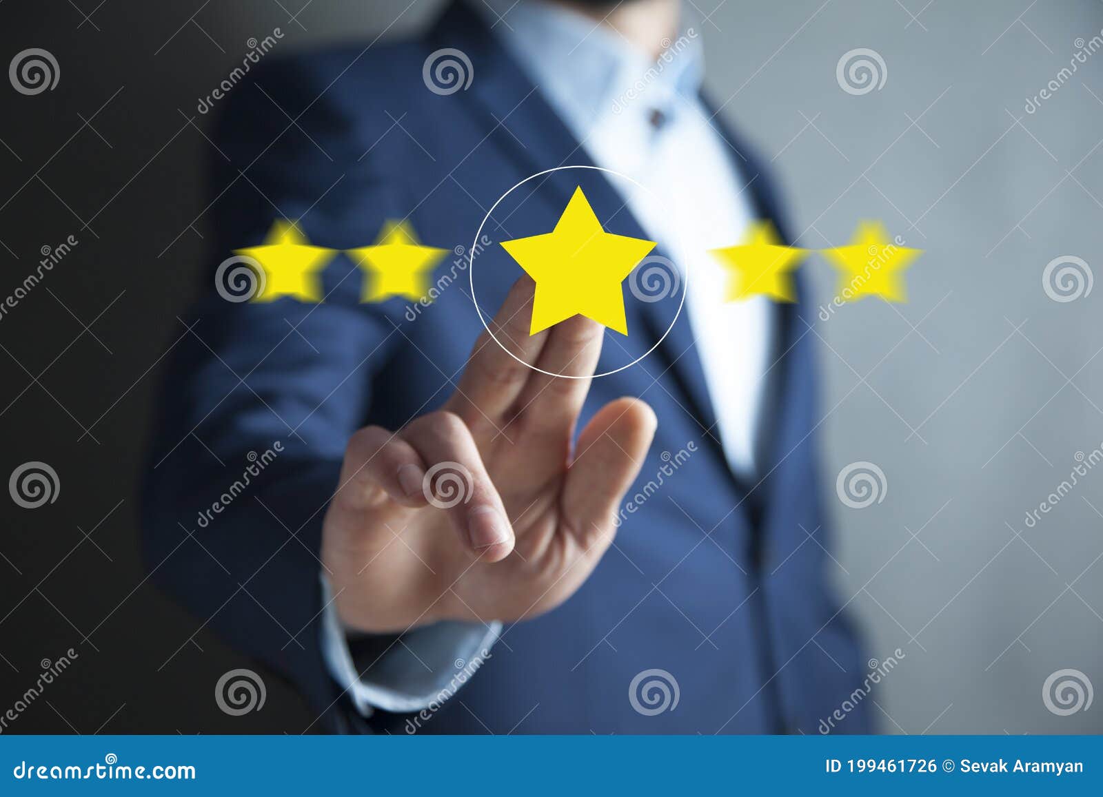 Man touching stars stock photo. Image of professional - 199461726
