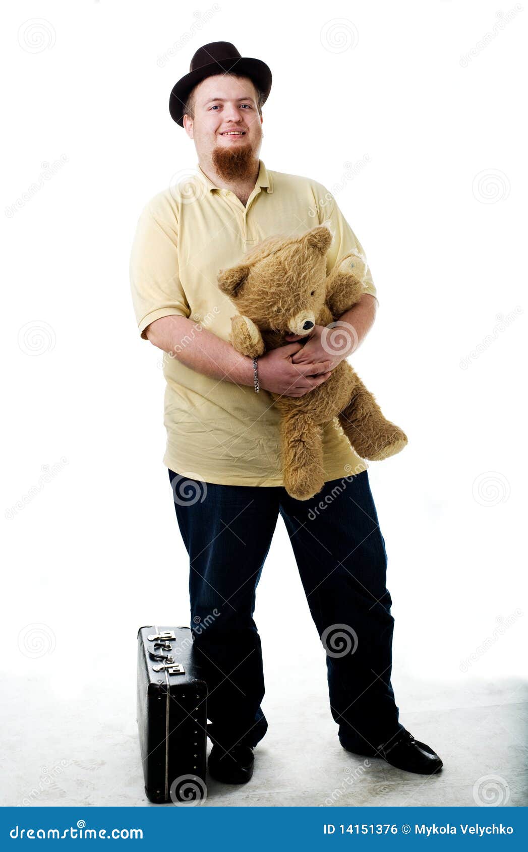 Man with toy stock photo. Image of play, heavy, weight - 14151376