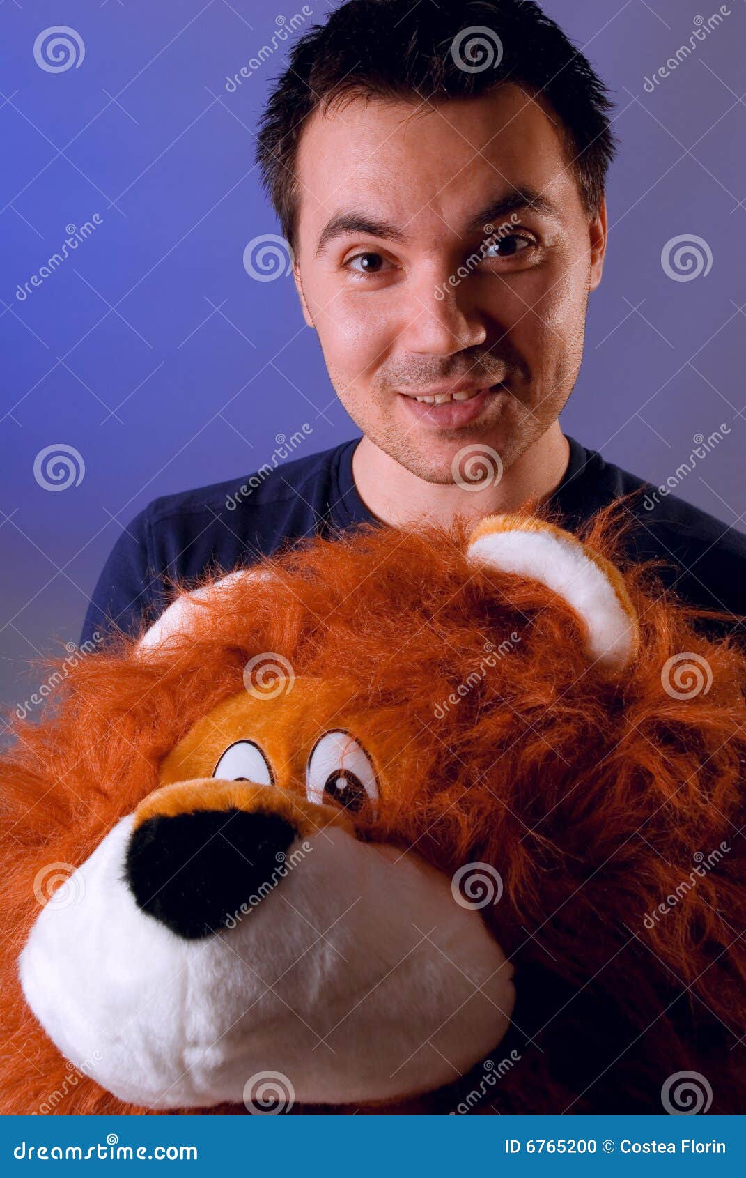 Man with toy stock photo. Image of portrait, silly, joke - 6765200