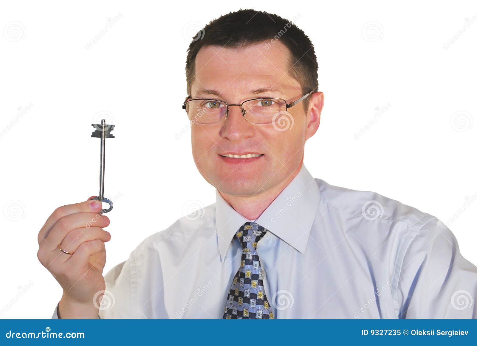 Man with a toy key stock image. Image of intelligence - 9327235