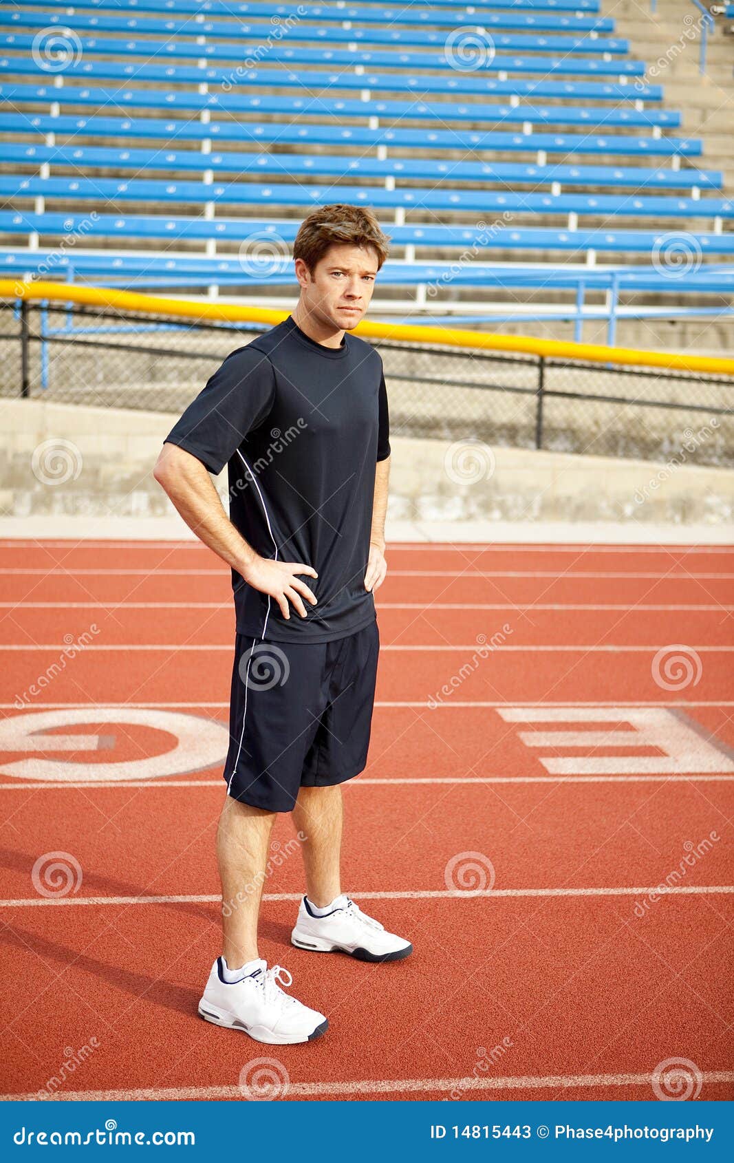Man track stock image. Image of bleachers, happy, attractive - 14815443