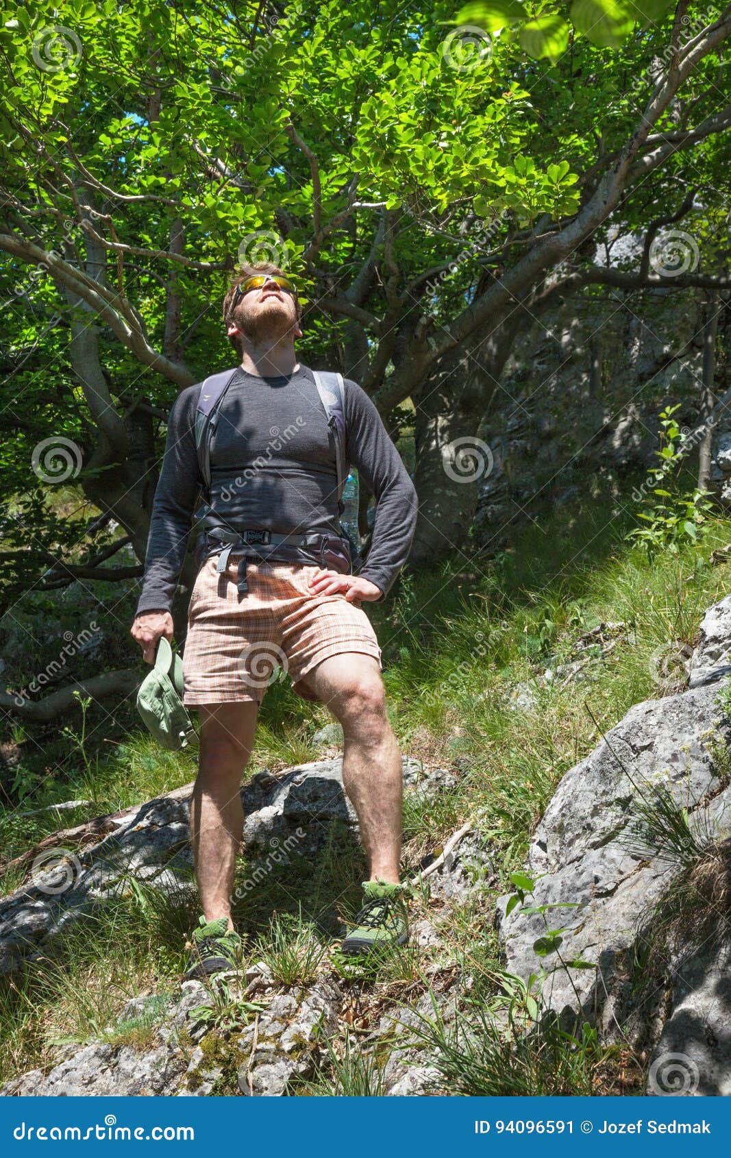The man on the tracking stock image. Image of walking - 94096591