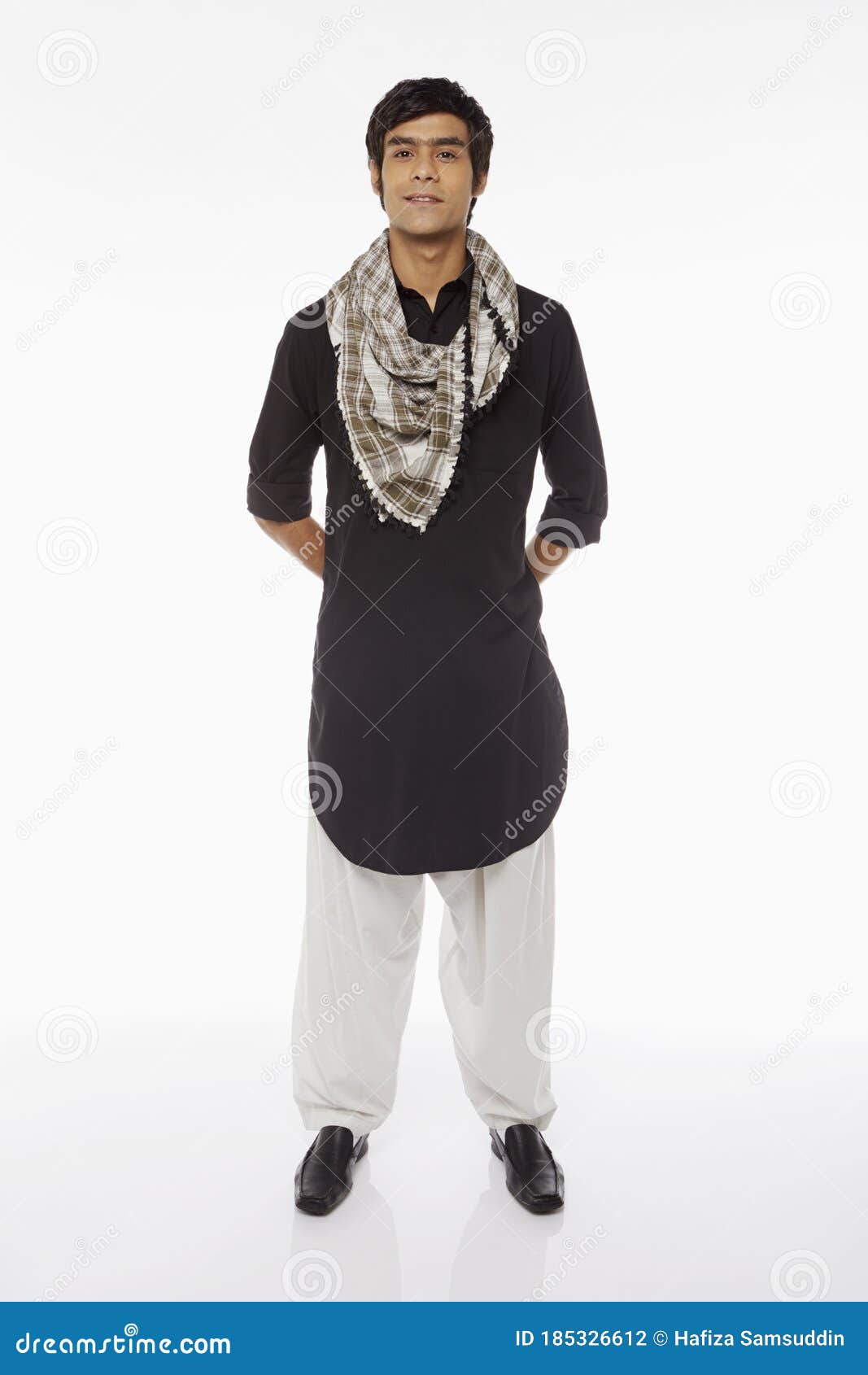 Man in Traditional Clothing Standing and Smiling Stock Photo - Image of ...