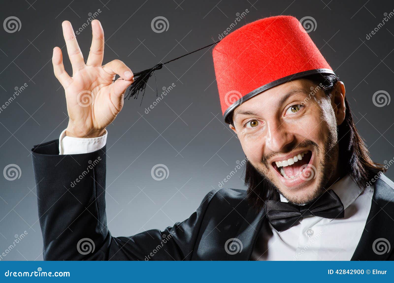 Man in Traditional Turkish Hat Stock Photo - Image of happy, robe: 42842900