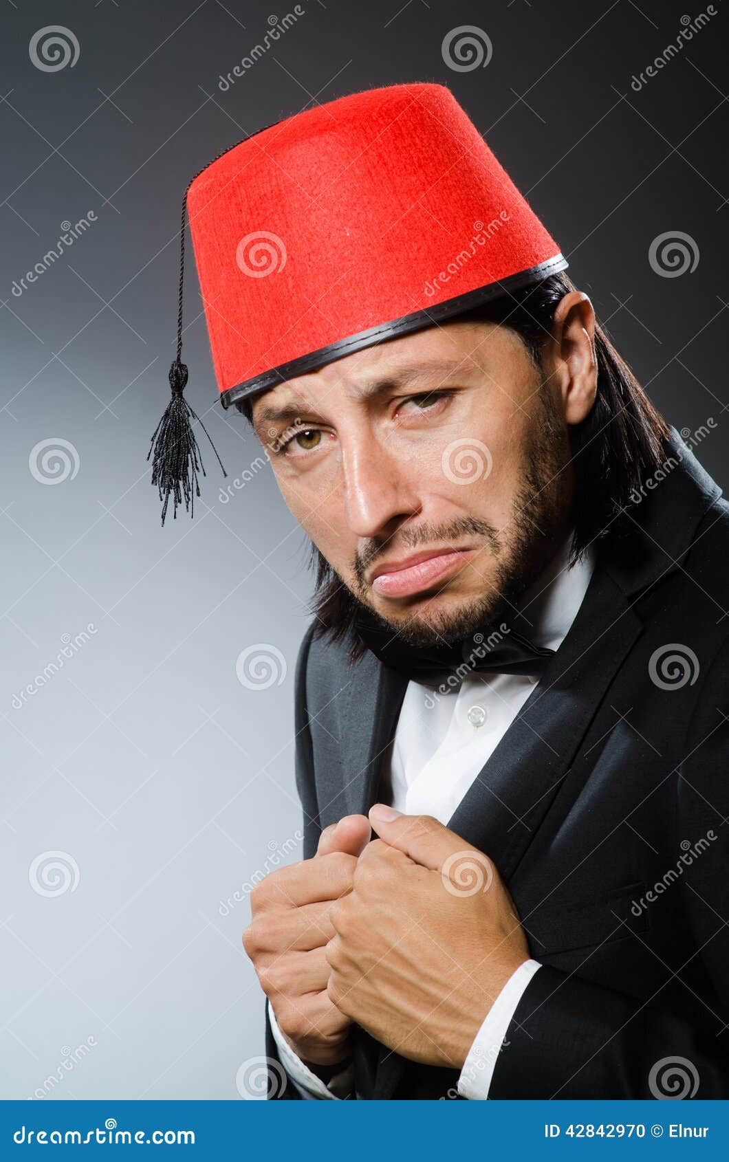 Man in Traditional Turkish Hat Stock Photo - Image of arab, east: 42842970