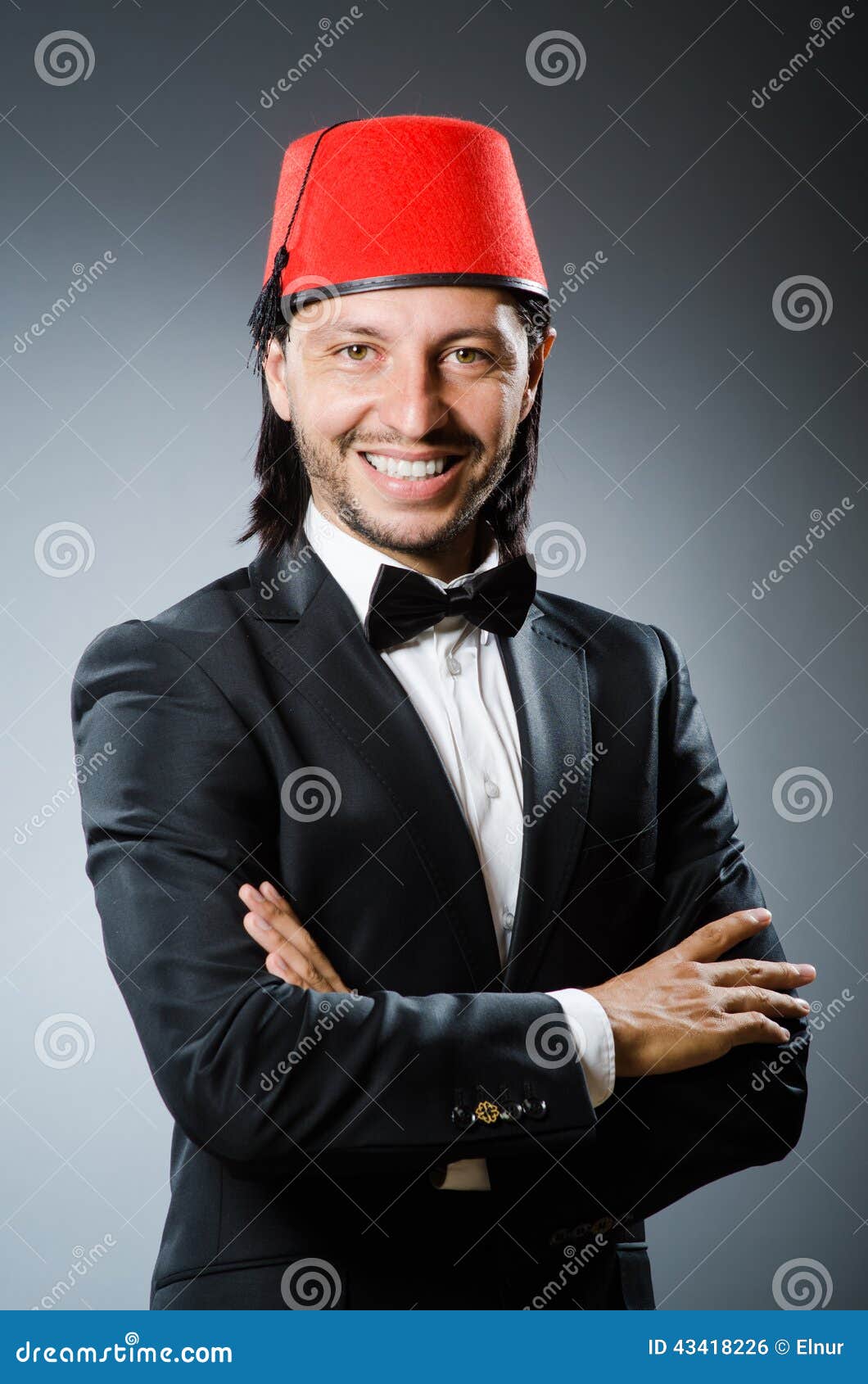 Man in Traditional Turkish Hat Stock Photo - Image of race, male: 43418226