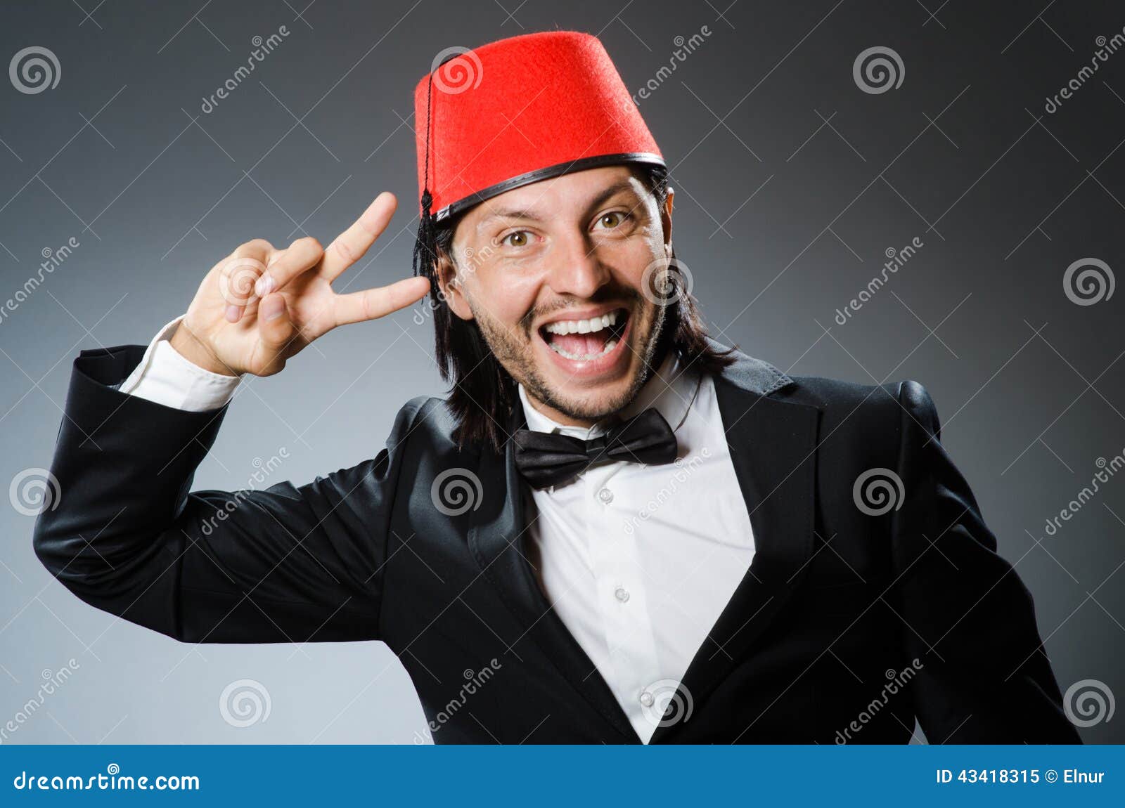 Man in Traditional Turkish Hat Stock Image - Image of dress, arabic ...