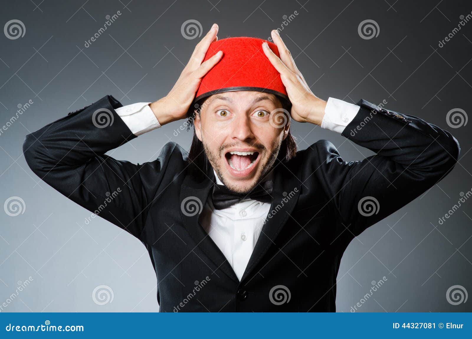 Man in Traditional Turkish Hat Stock Image - Image of happy, felt: 44327081