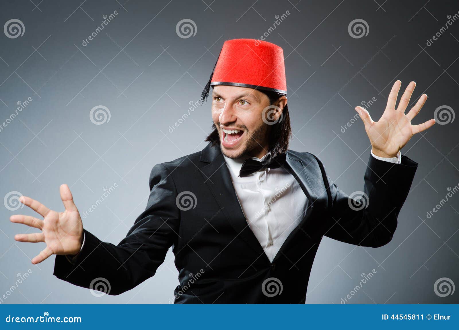 Man in Traditional Turkish Hat Stock Image - Image of arab, east: 44545811