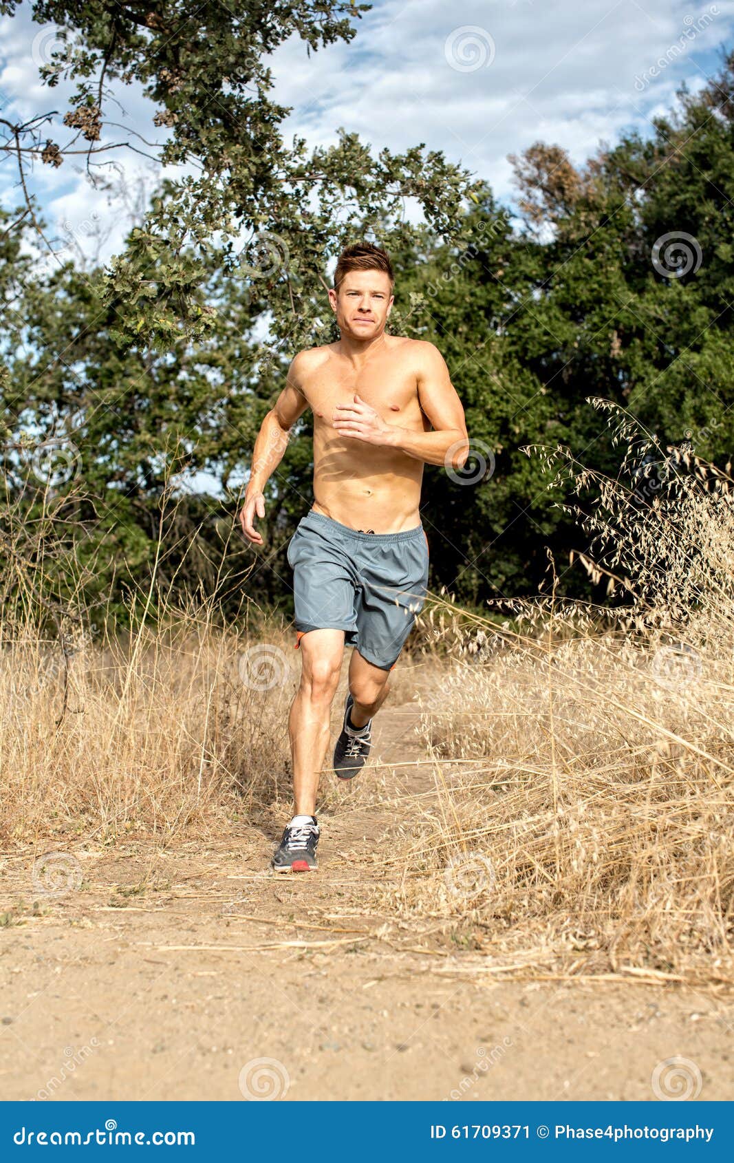 Man trail running stock image. Image of motion, endurance - 61709371