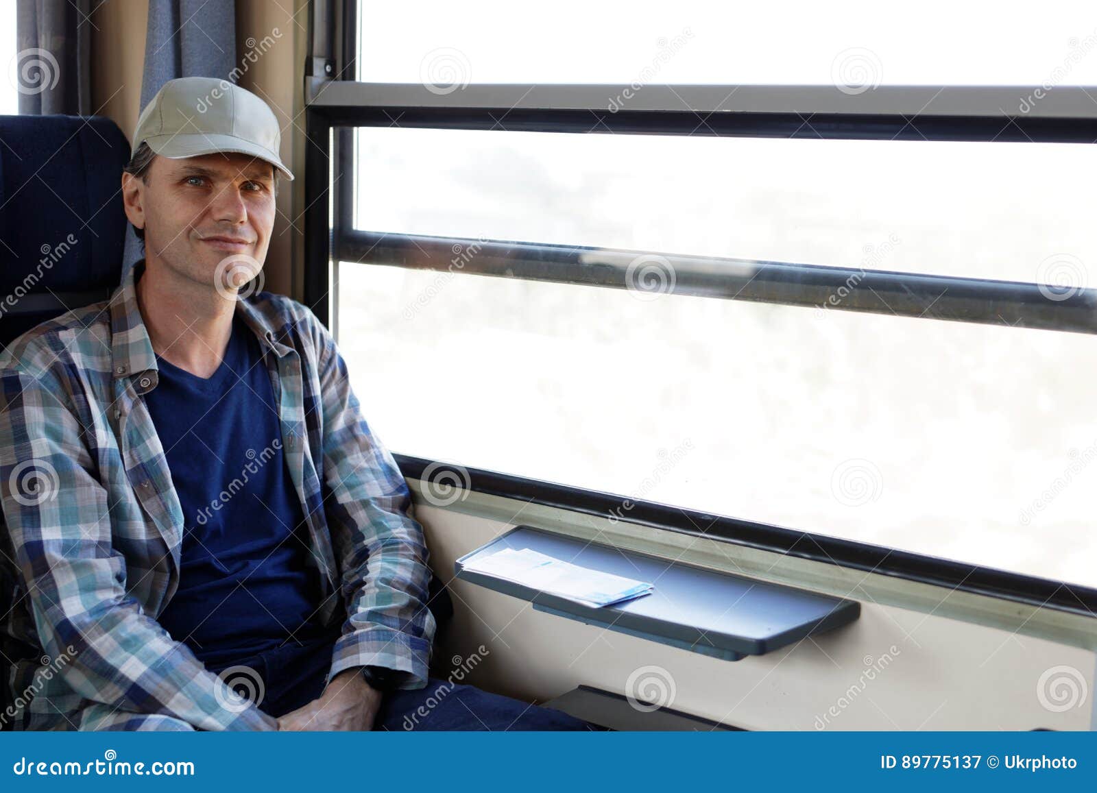 Man in a train stock image. Image of person, summer, space - 89775137