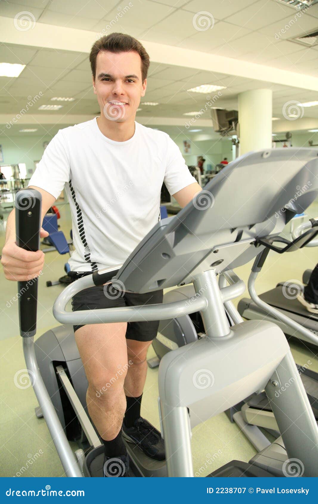 Man on training apparatus stock image. Image of equipment - 2238707