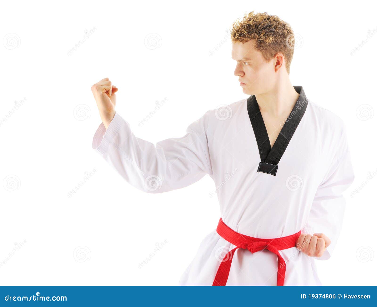Man training taekwondo stock photo. Image of muscle, abdomen - 19374806