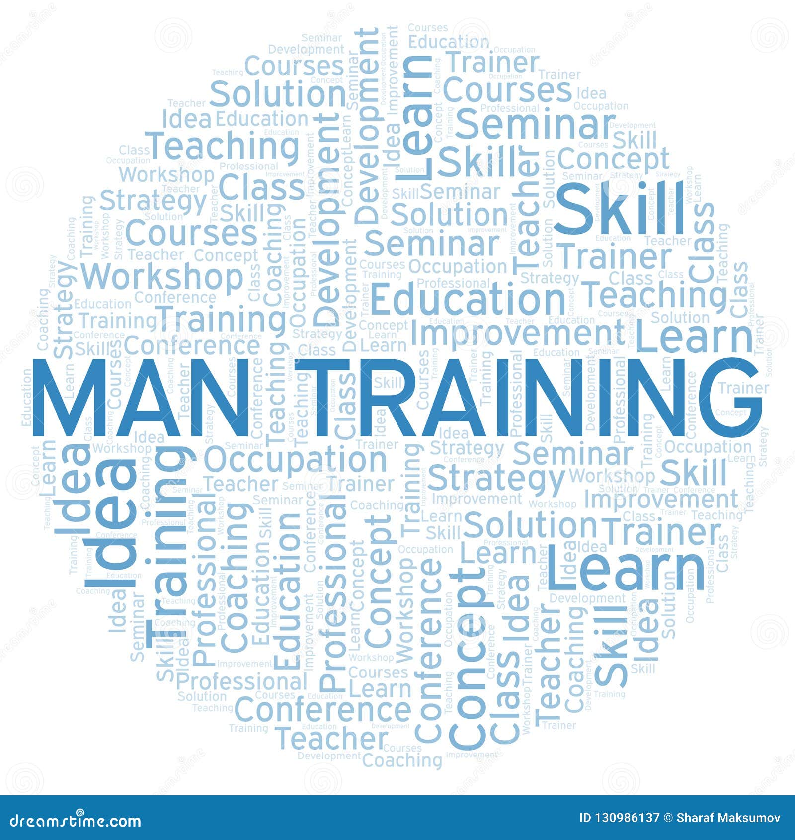 Man Training word cloud. stock illustration. Illustration of tagcloud ...