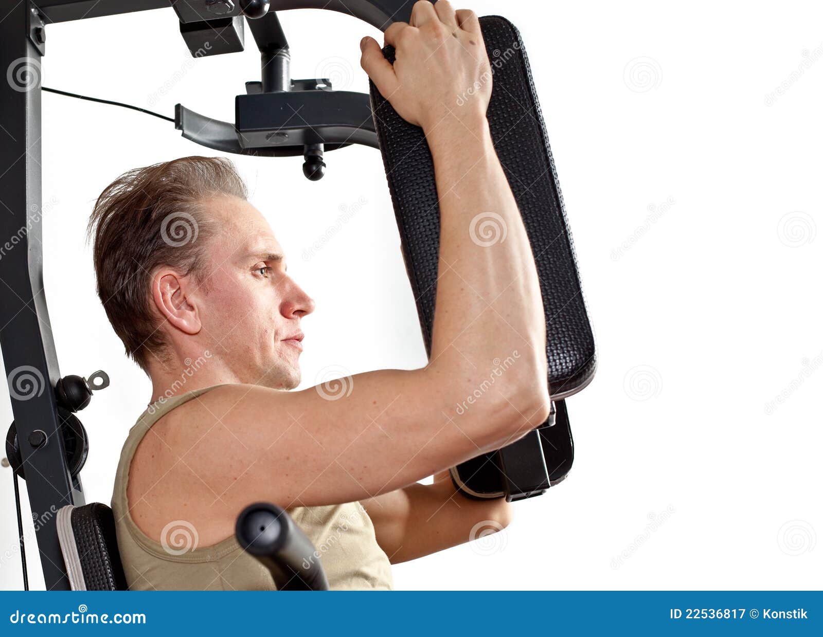 The Man Trains Hand Muscles Stock Image - Image of sport, lifestyles ...