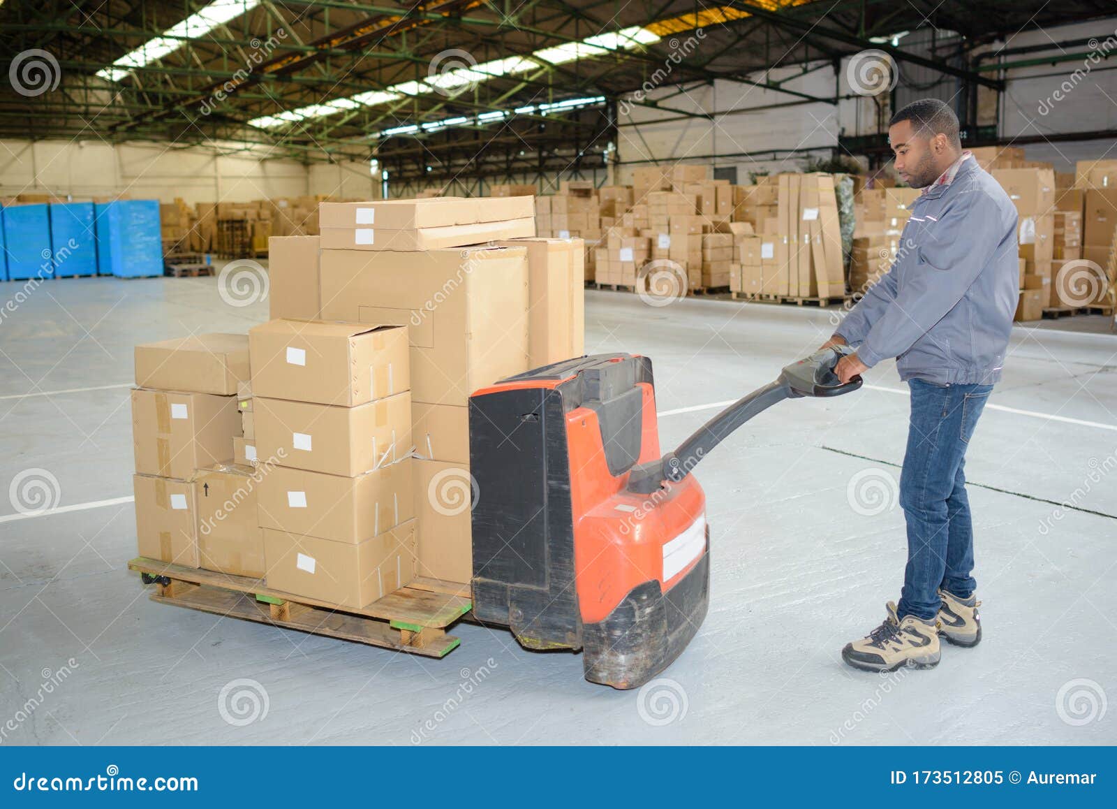 Man during transfer goods stock image. Image of shipping - 173512805