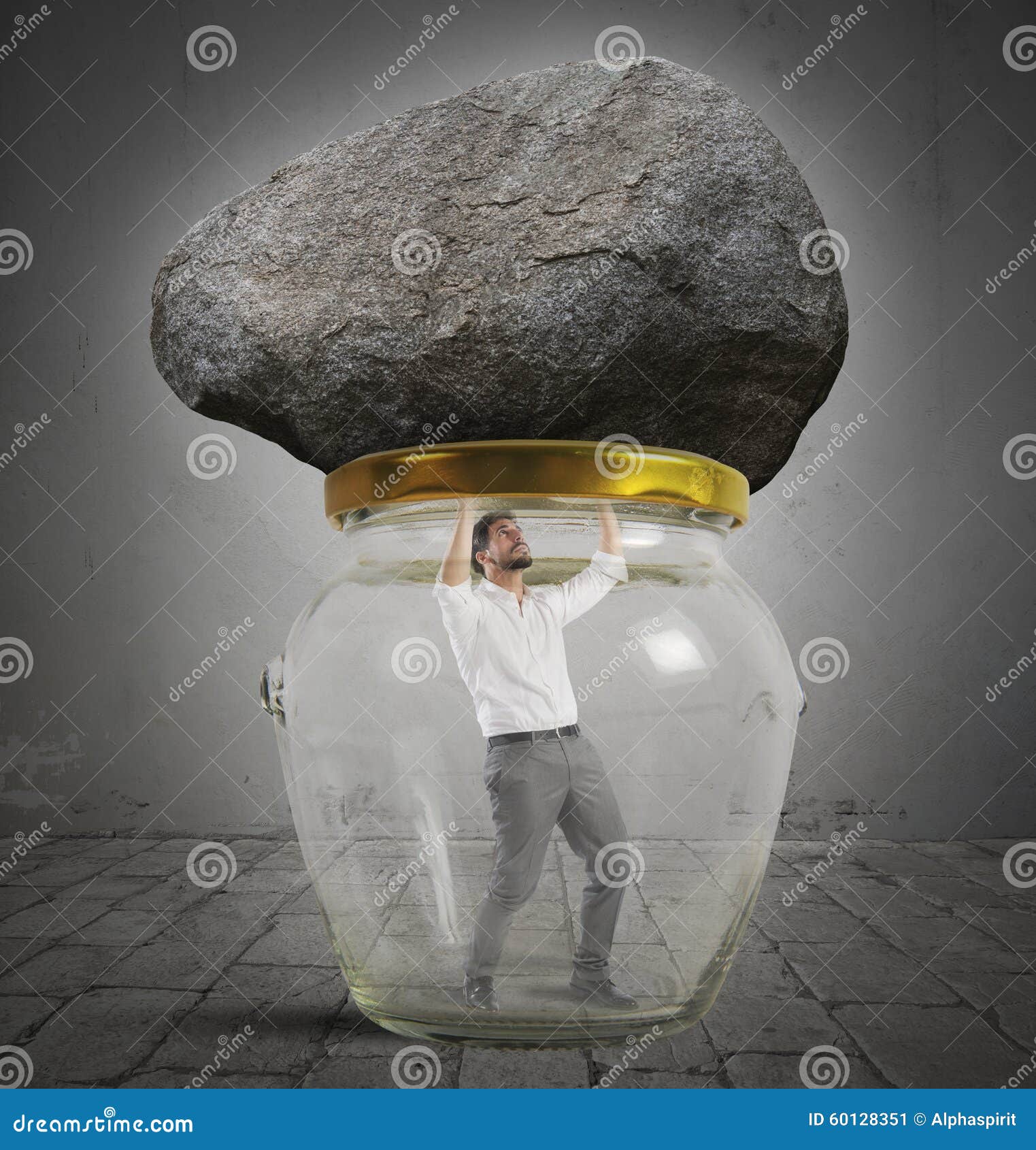 Man trapped stock image. Image of pent, cover, freedom - 60128351