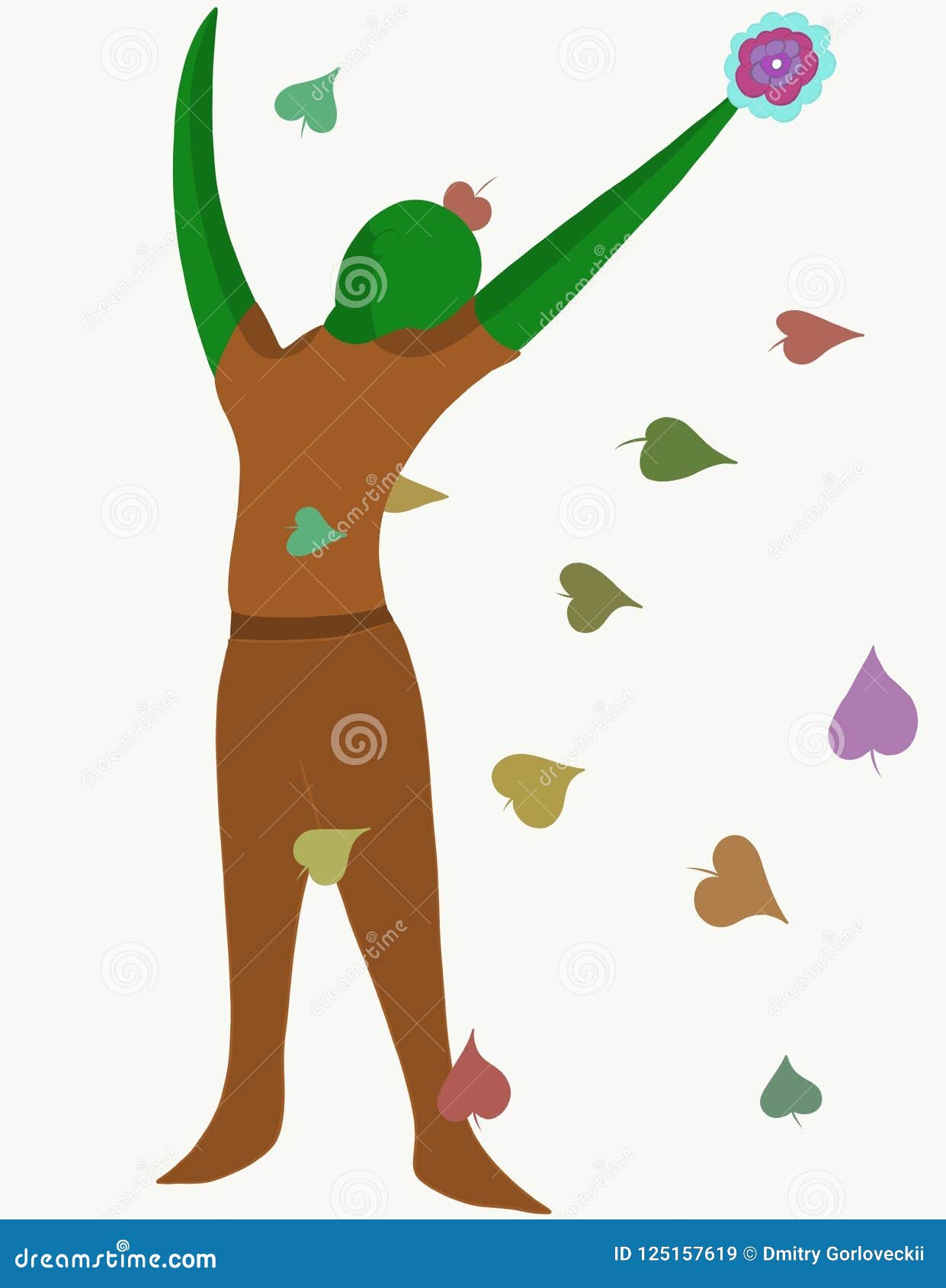 Man tree stock illustration. Illustration of throwing - 125157619