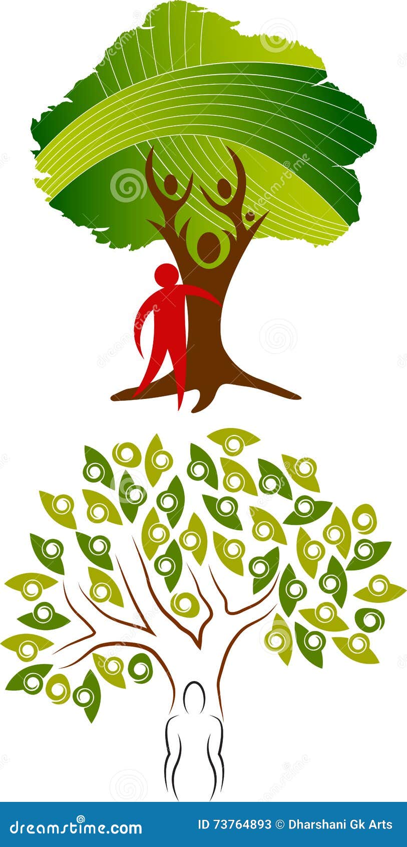 Man tree logos stock vector. Illustration of background - 73764893