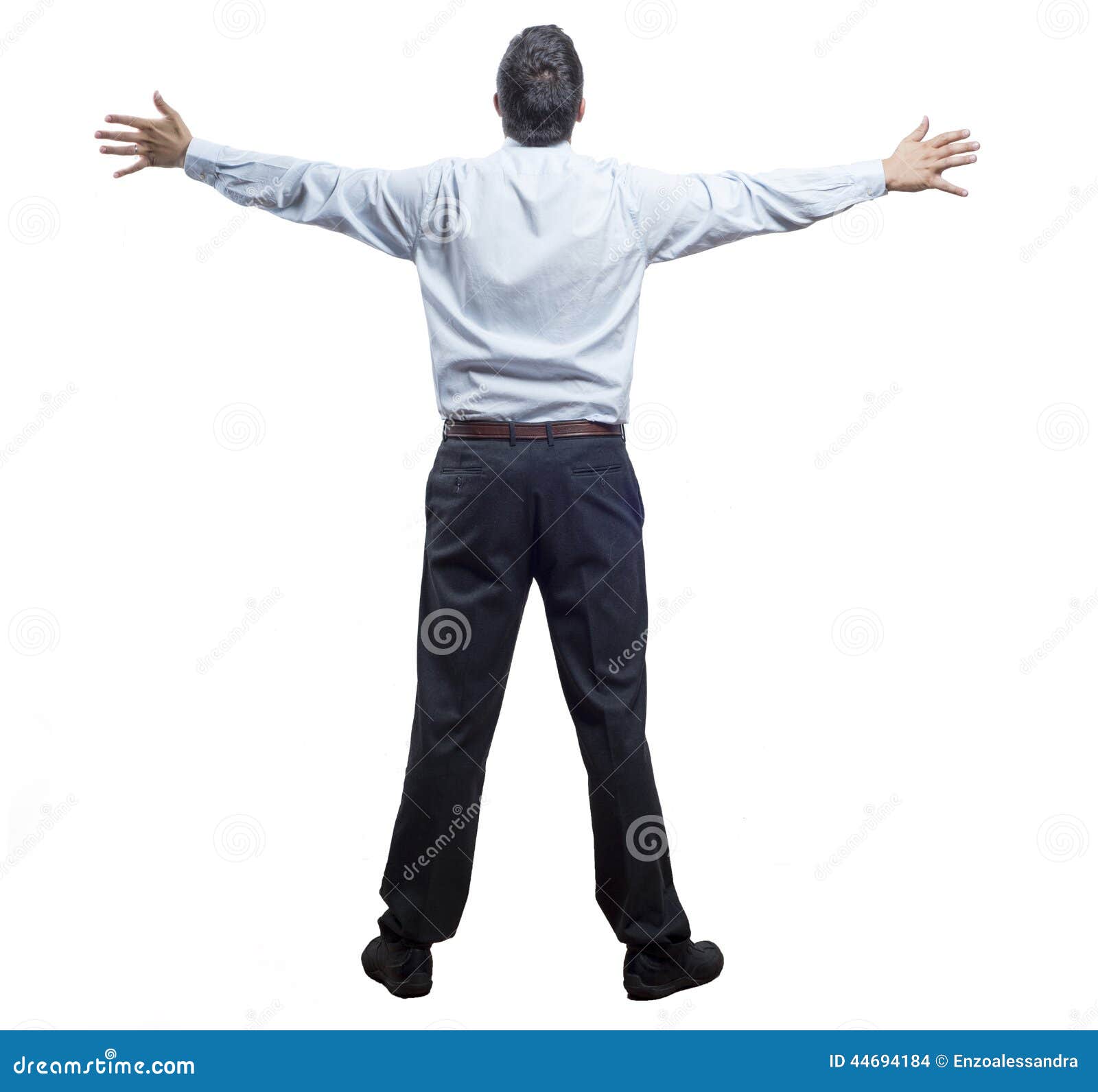 A man triumphant stock photo. Image of full, body, think - 44694184