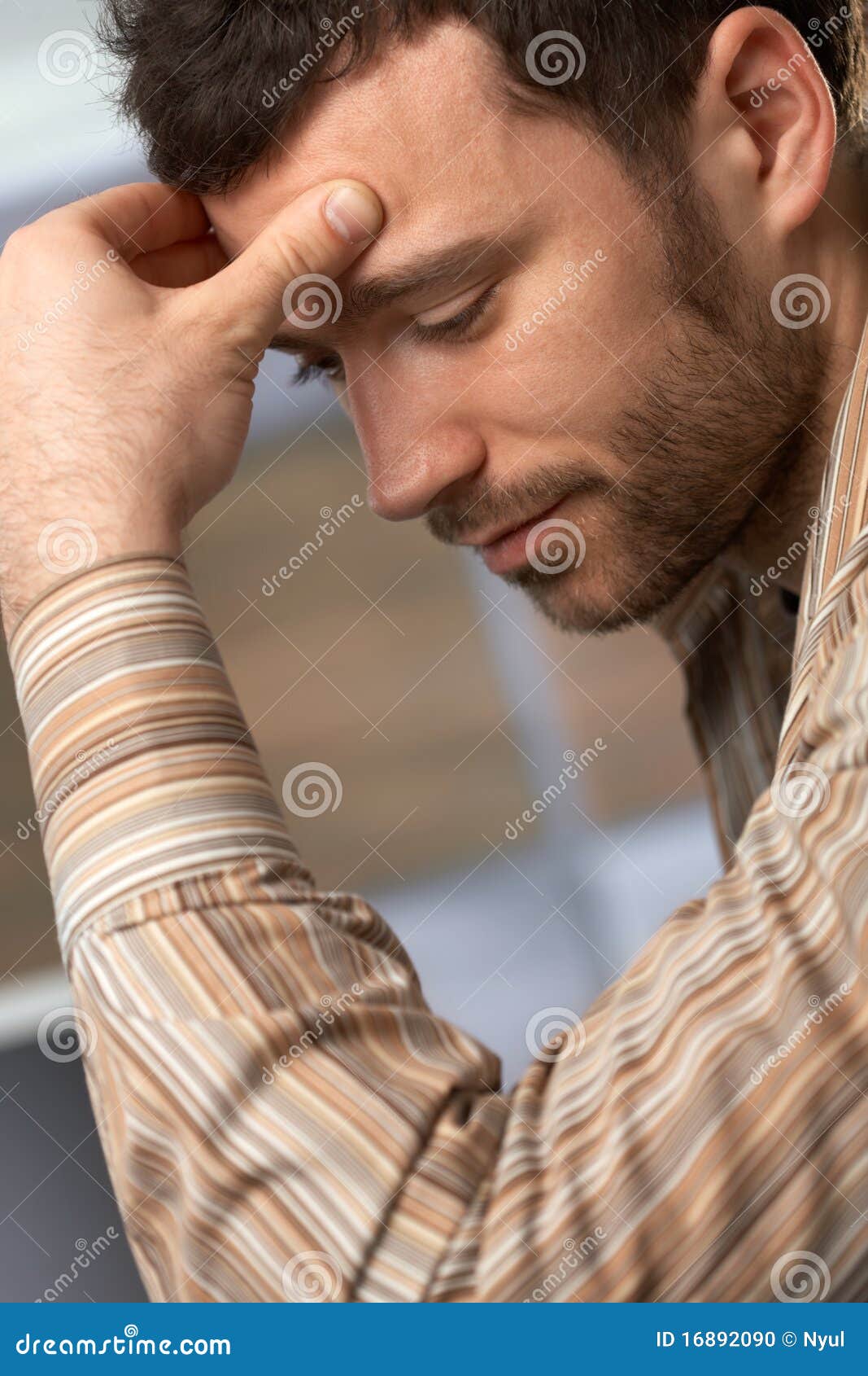 Man in trouble stock photo. Image of look, goodlooking - 16892090