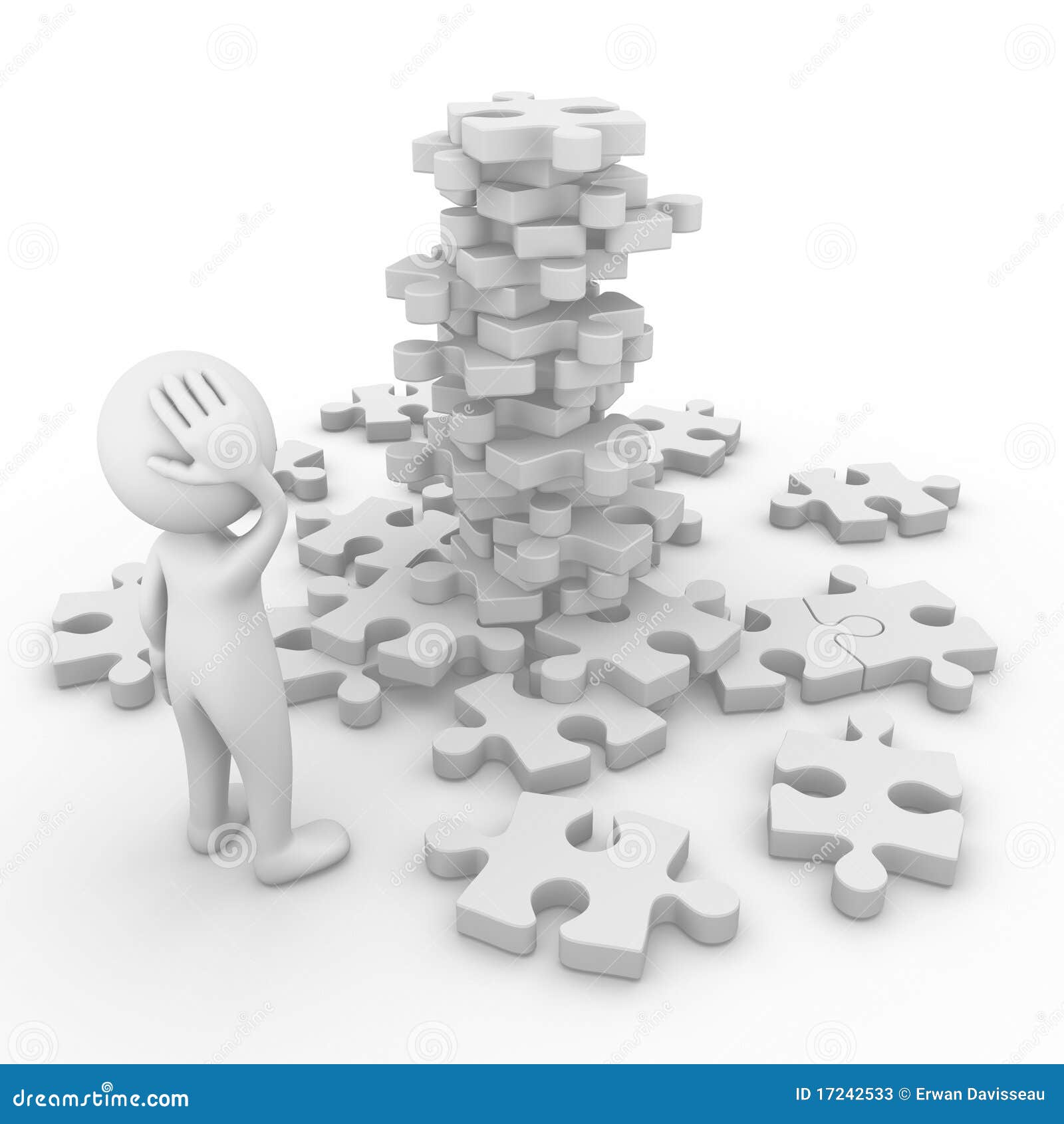 Man in trouble stock illustration. Illustration of challenge - 17242533