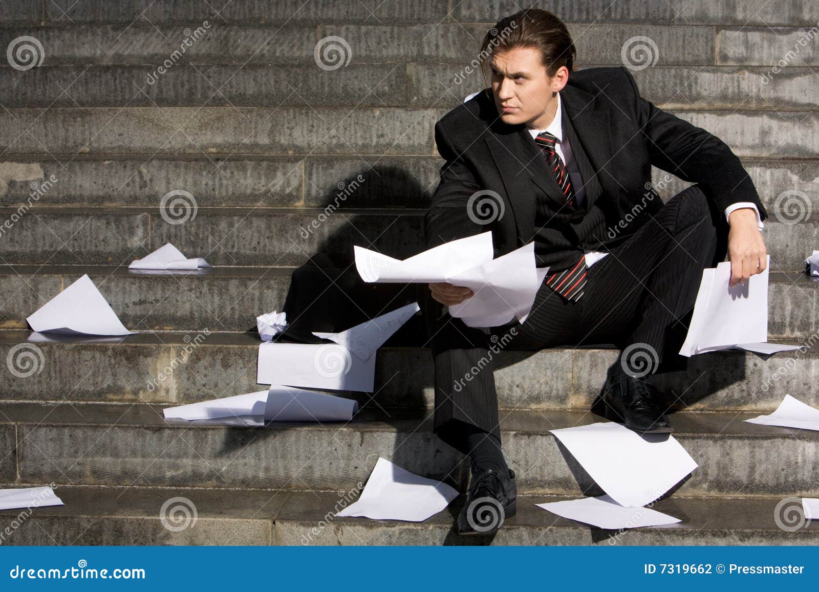 Man in trouble stock photo. Image of problem, pose, collar - 7319662
