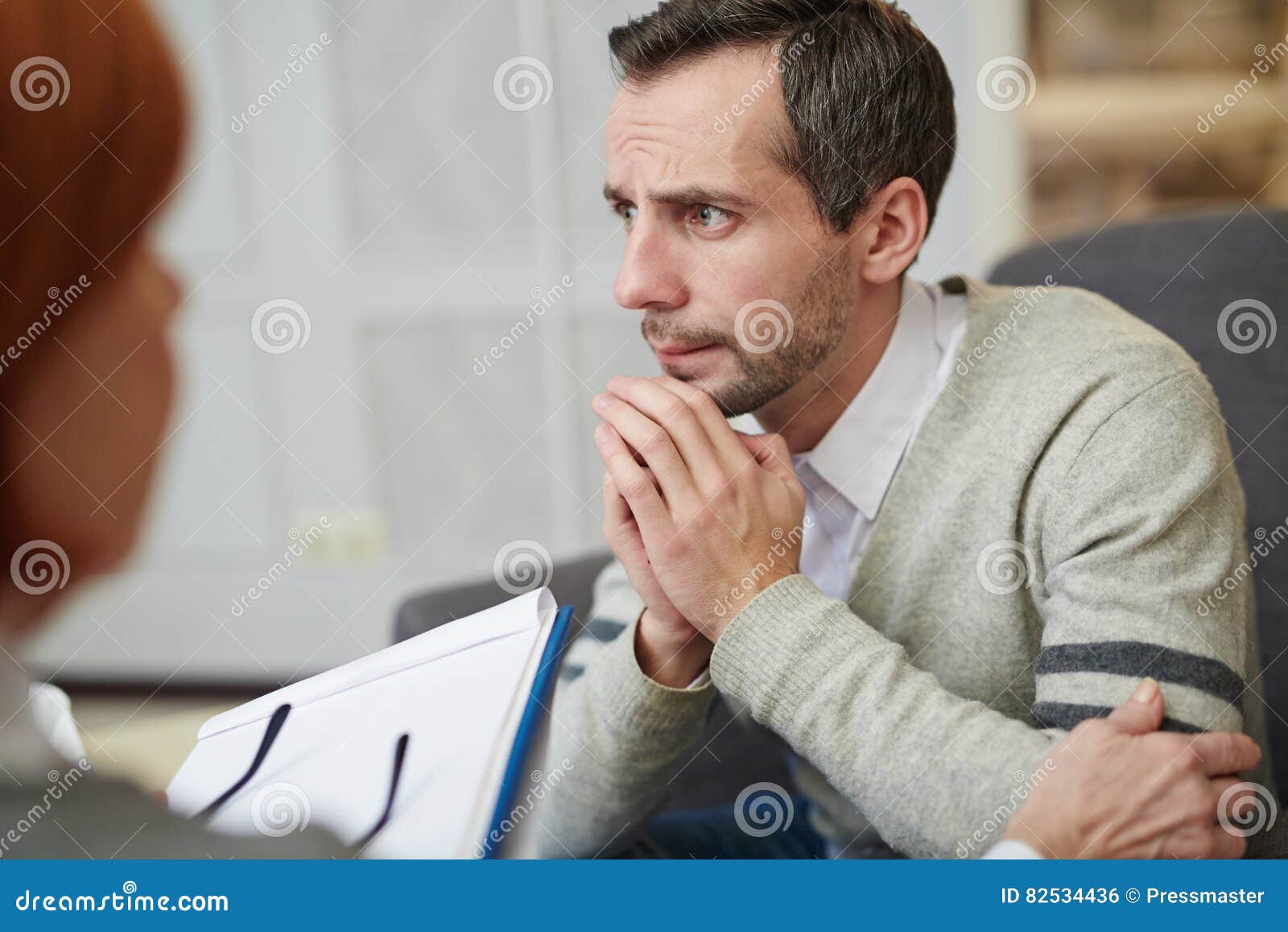 Man in trouble stock photo. Image of anxious, confused - 82534436