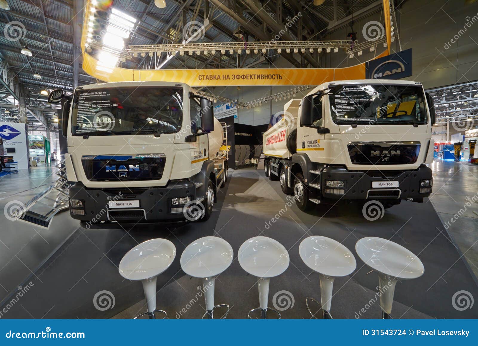 MAN Trucks At 13th International Specialized Exhibition Editorial Image ...