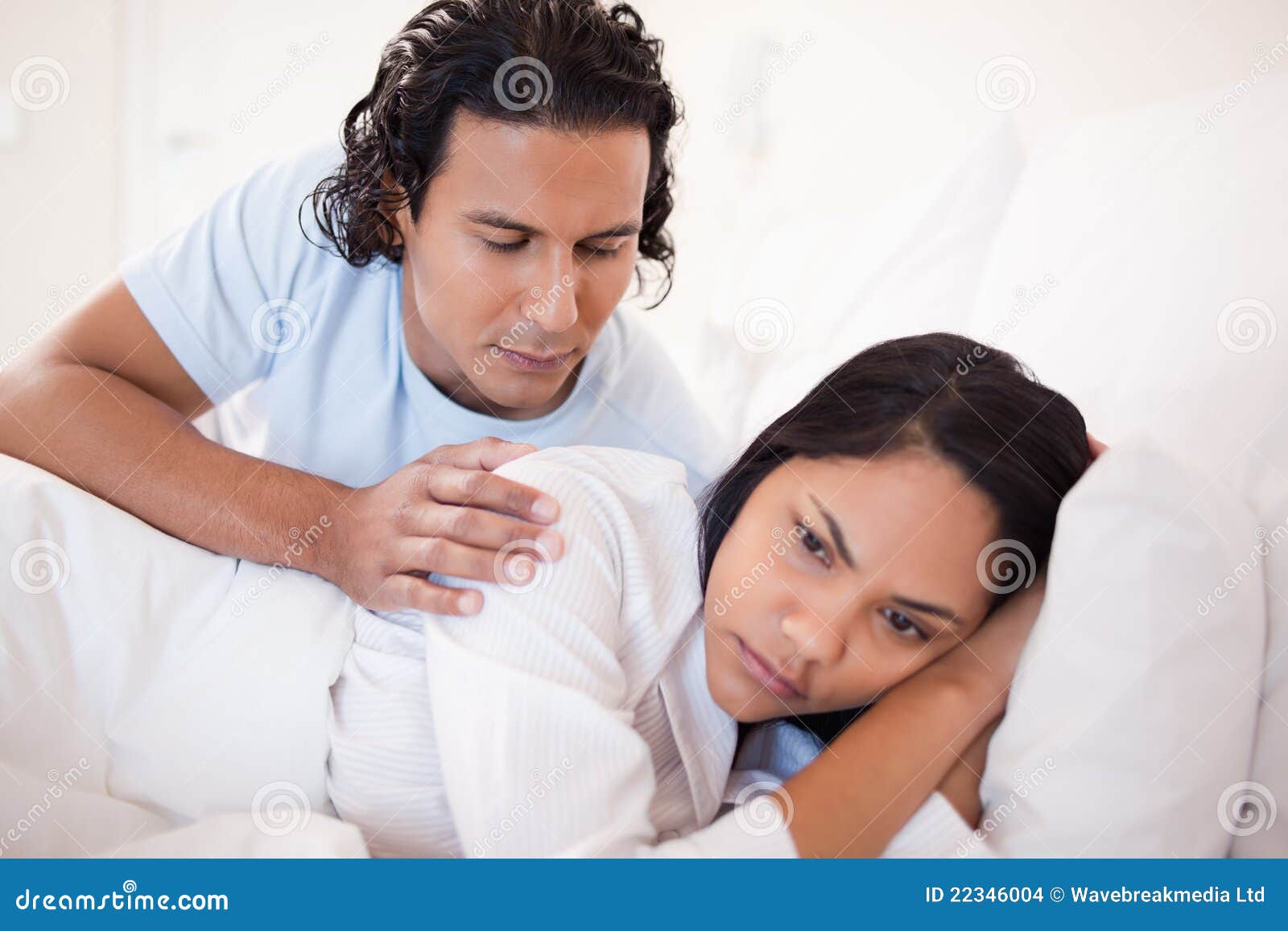 Man Trying To Calm Down His Girlfriend Stock Photo - Image of people ...