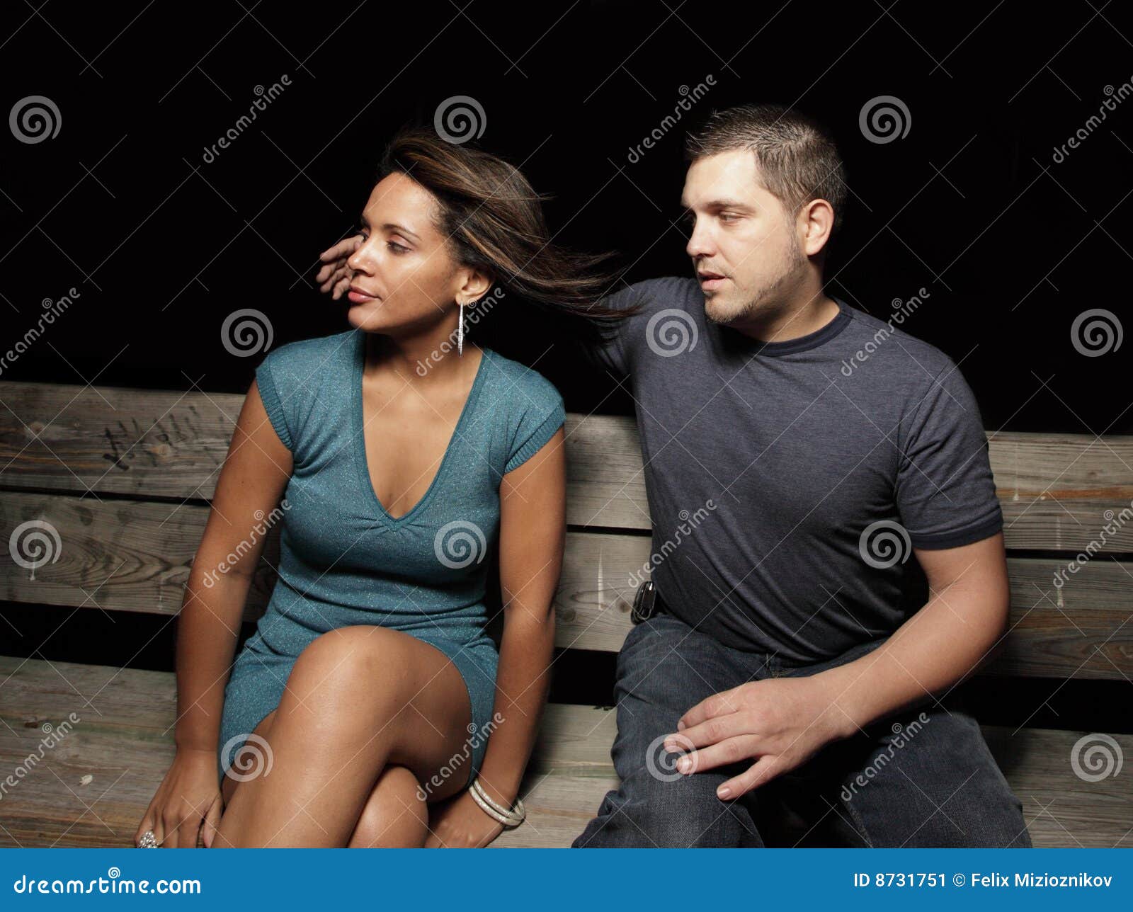 Man trying to make a move stock image. Image of pretty - 8731751
