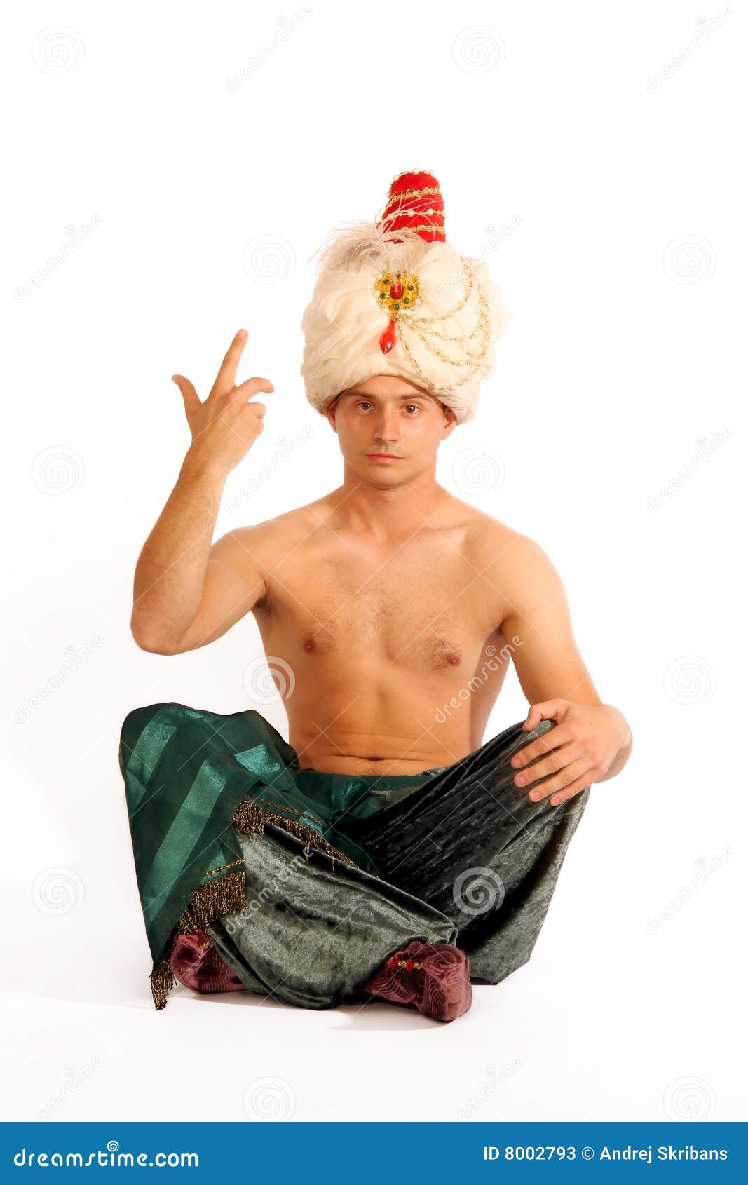 Man in turban gesture stock image. Image of gesture, costume - 8002793