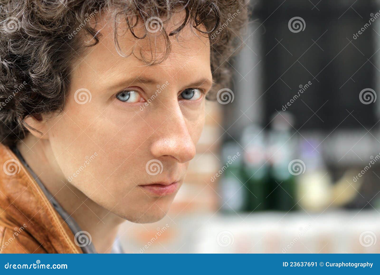 Man turning stock image. Image of portrait, extreme, mental - 23637691