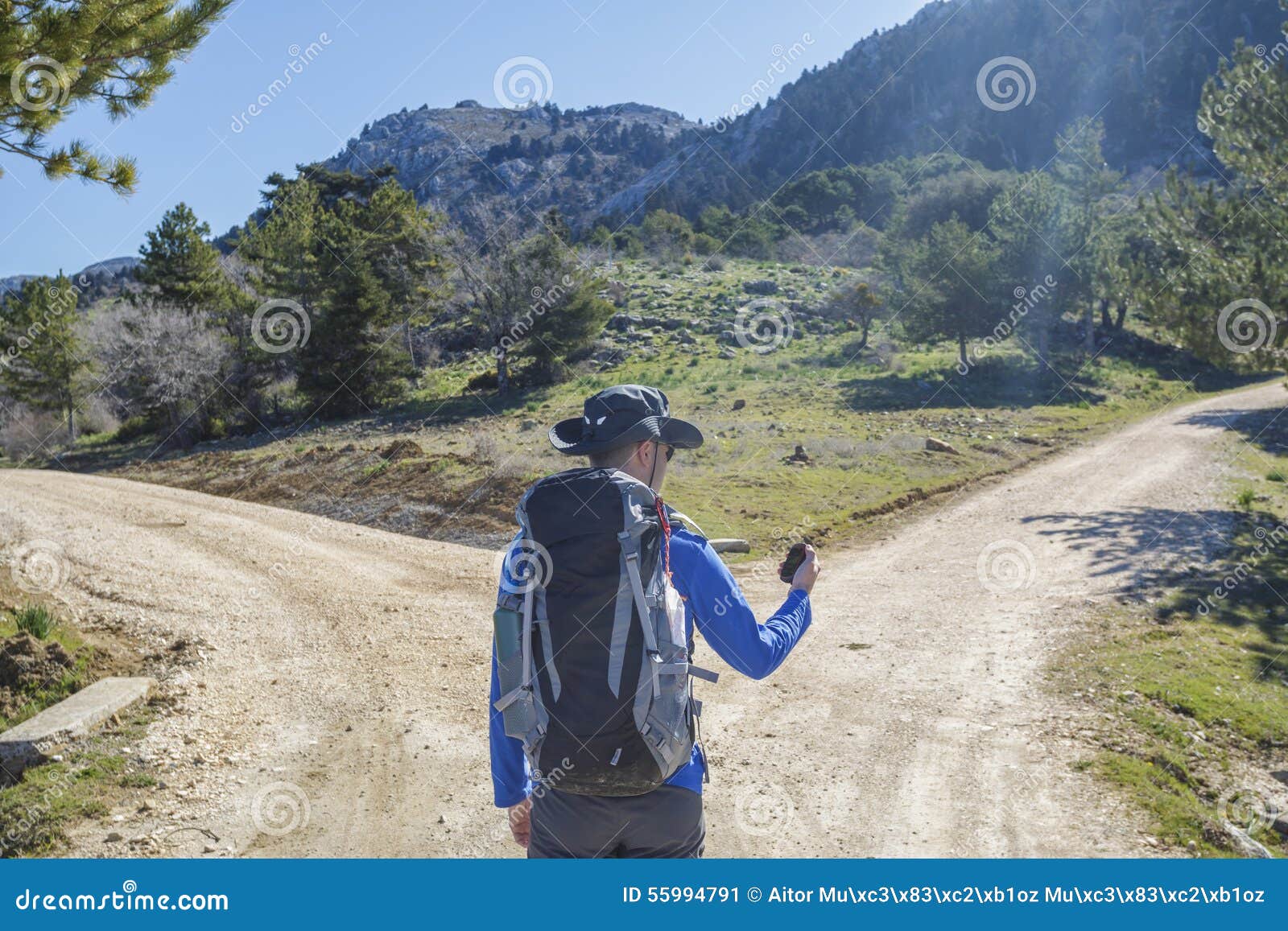 Man with Two Different Ways Stock Image - Image of directions ...