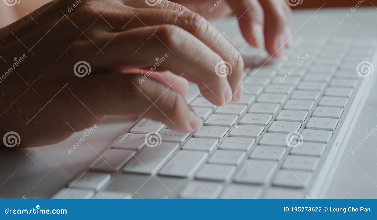 Man type computer keyboard stock photo. Image of work - 195273622