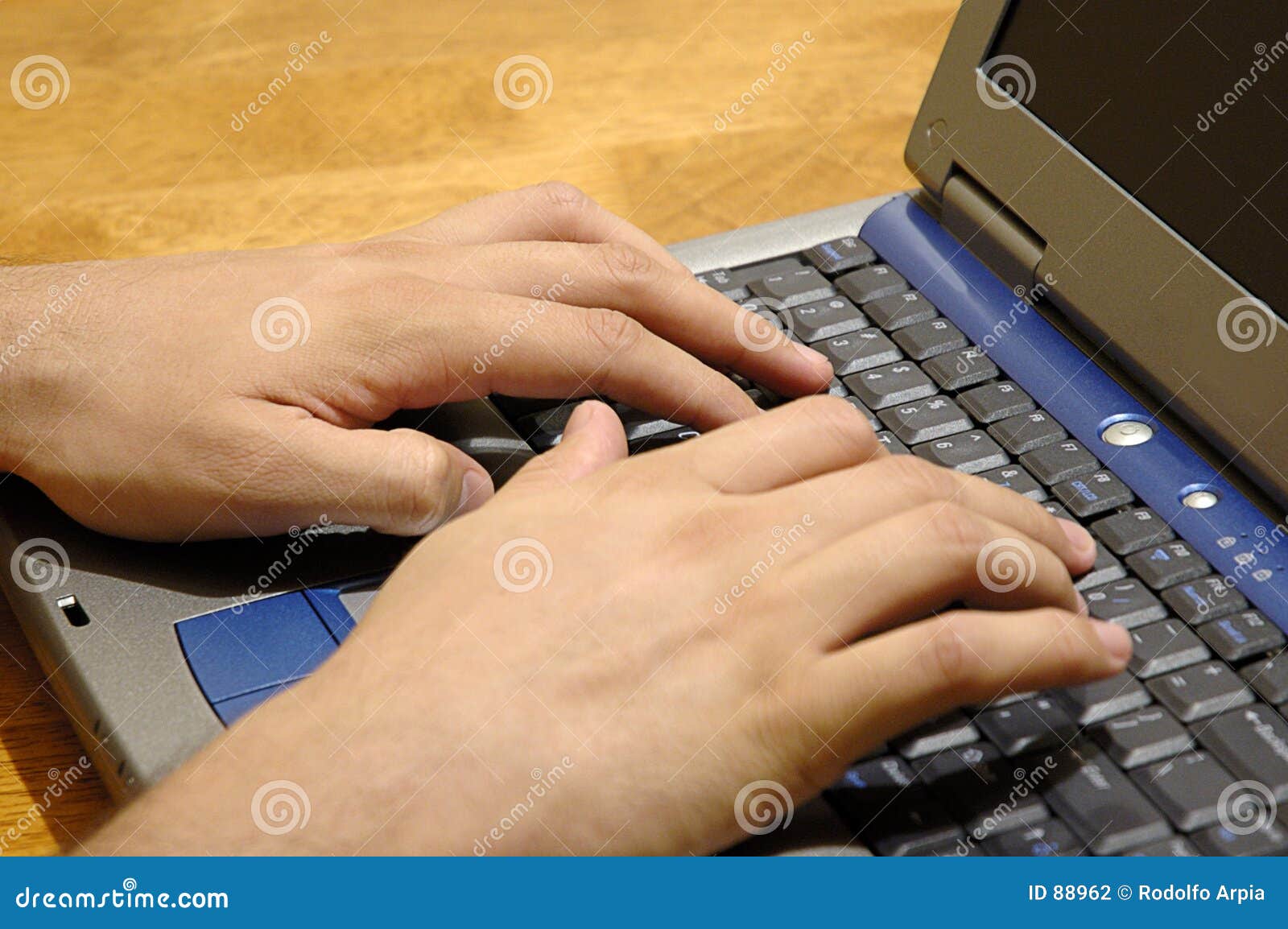 Man typing stock photo. Image of hands, information, male - 88962
