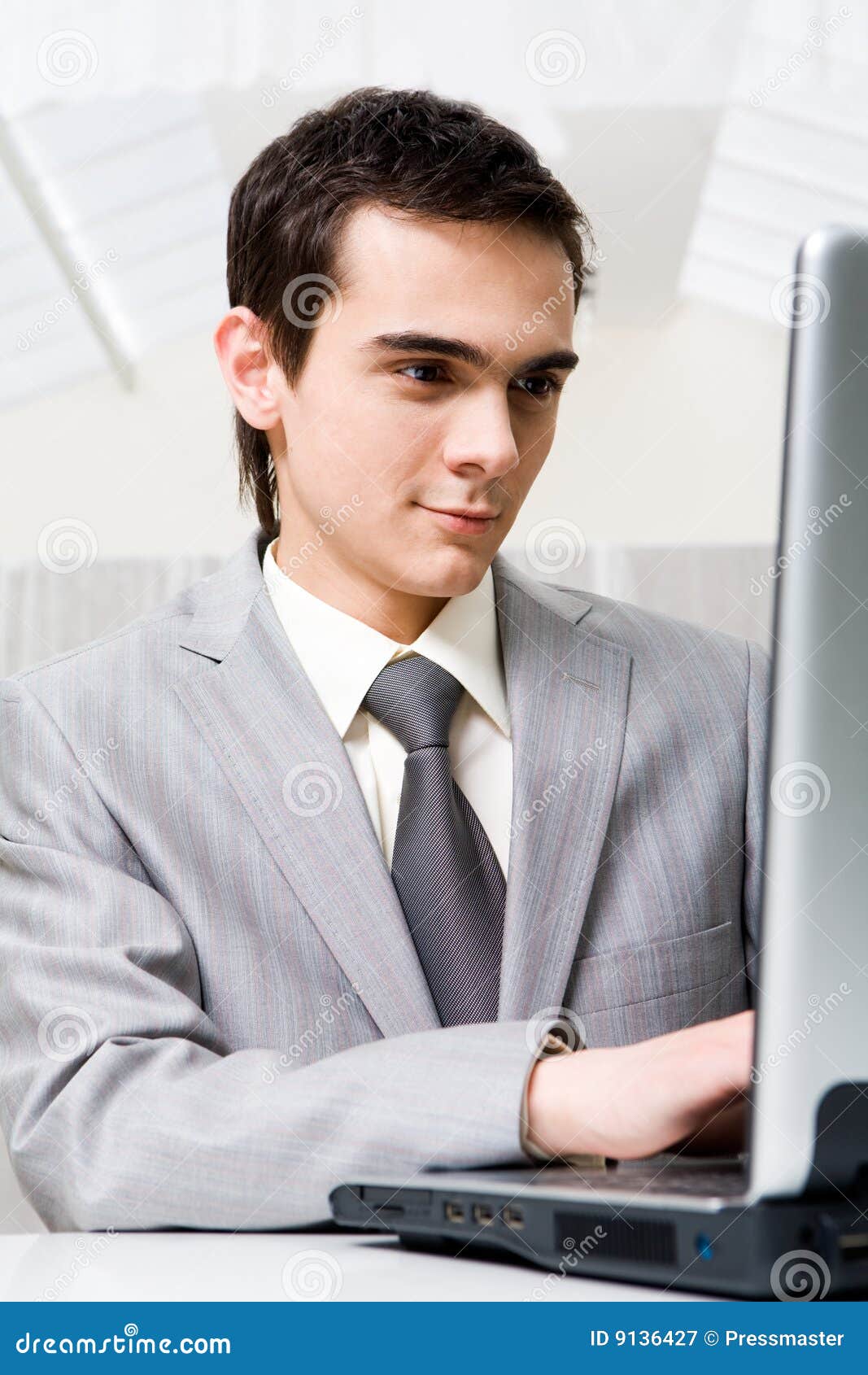 Man typing stock image. Image of entrepreneur, modern - 9136427