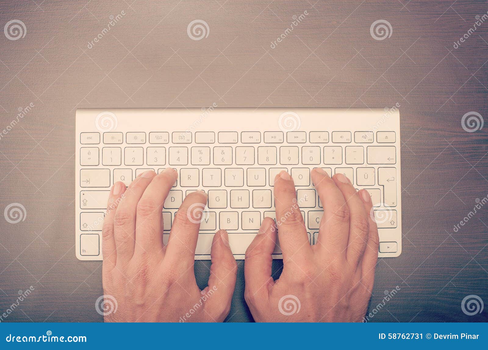 Man typing at the keyboard stock image. Image of typing - 58762731
