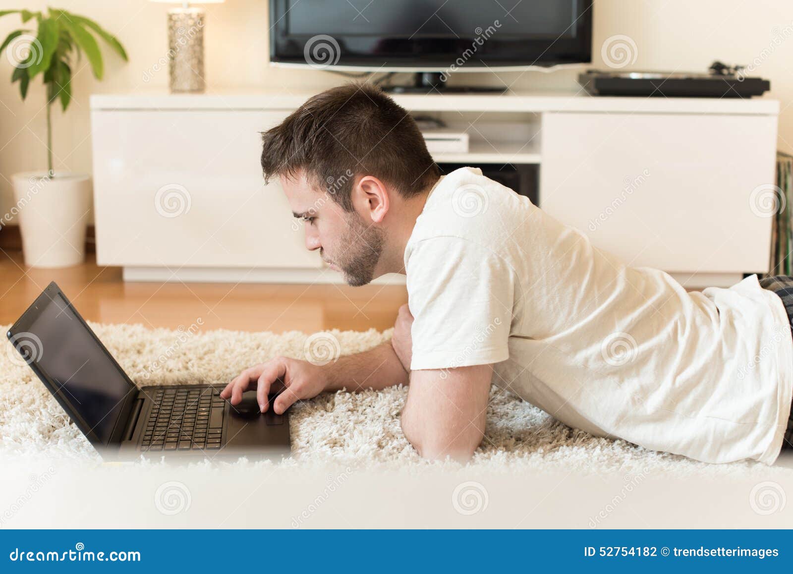 Man typing on laptop stock photo. Image of male, computer - 52754182