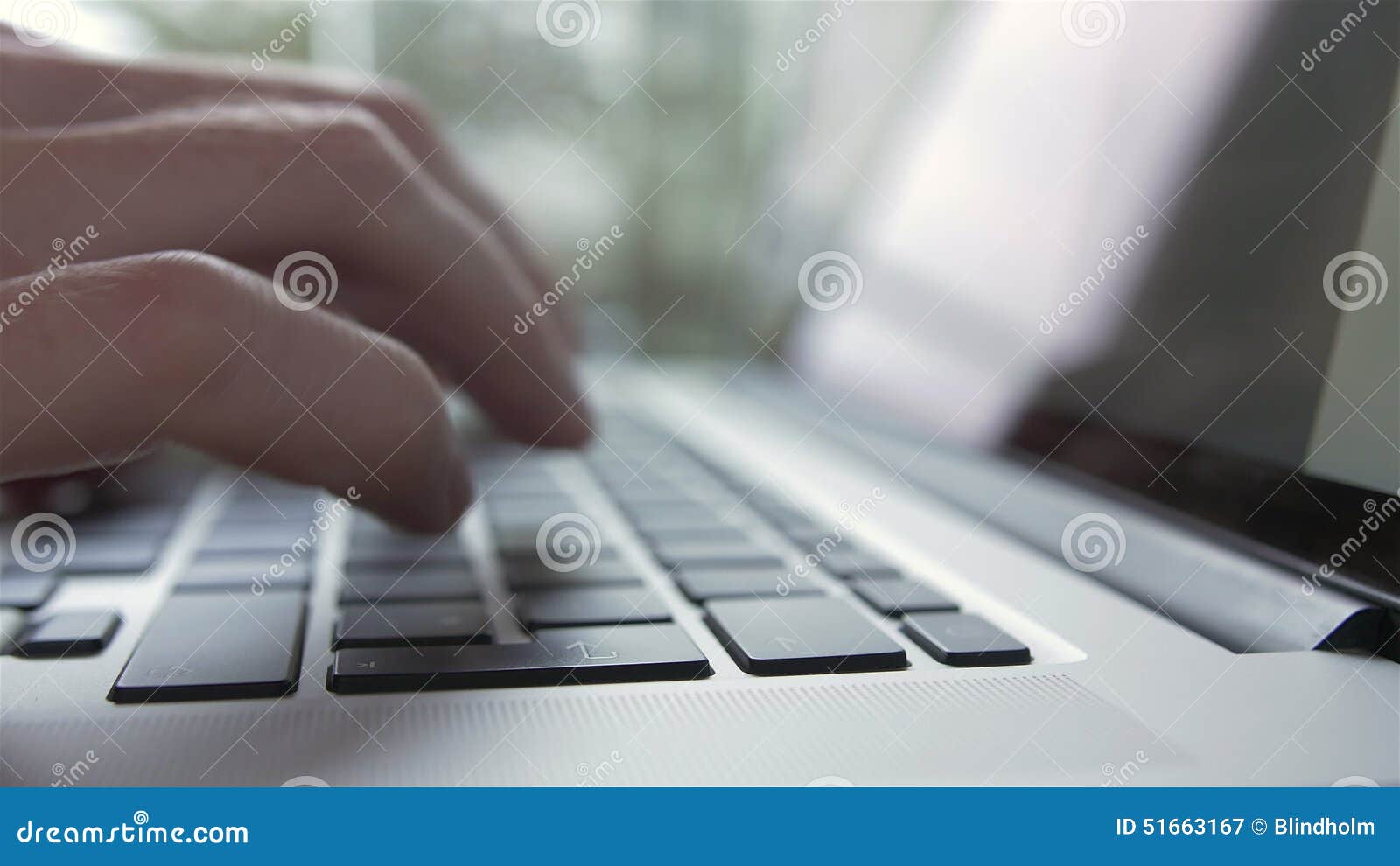 Man Typing and Working on Laptop Computer Stock Video - Video of human ...