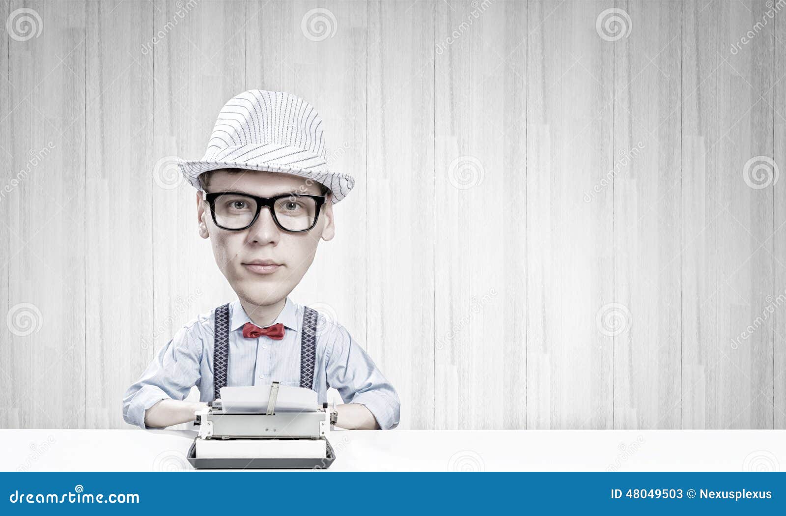 Man typist stock image. Image of journalist, author, adult - 48049503