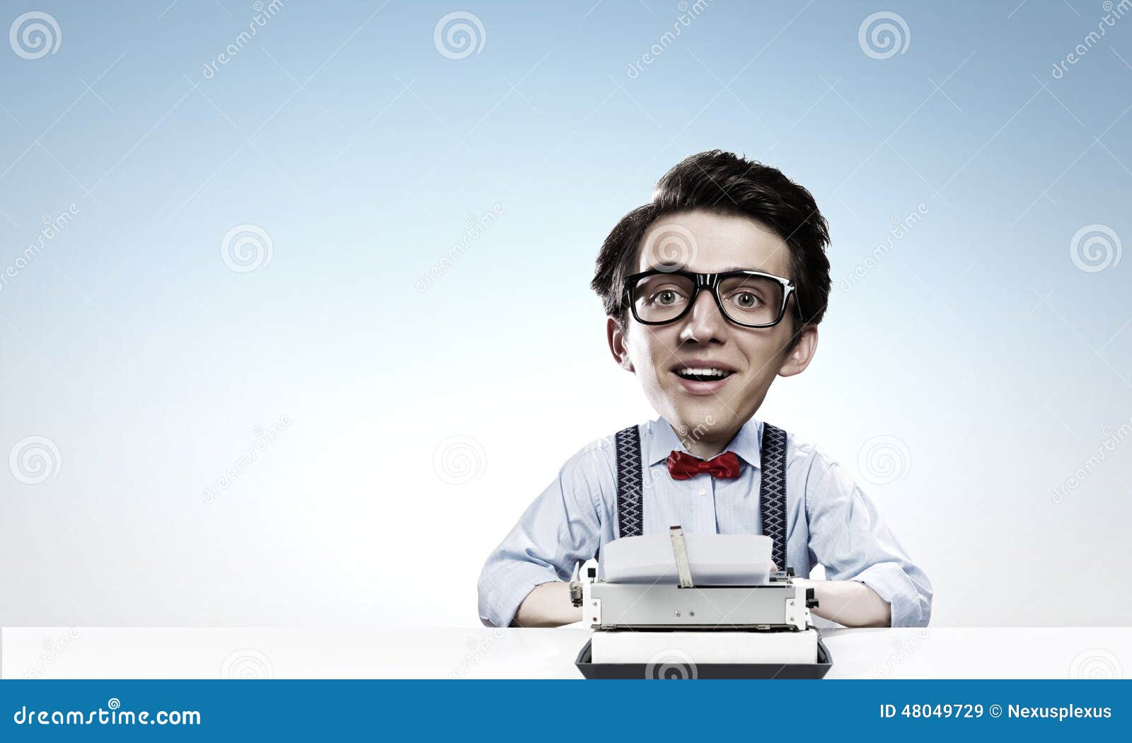 Man typist stock image. Image of publish, business, journalist - 48049729