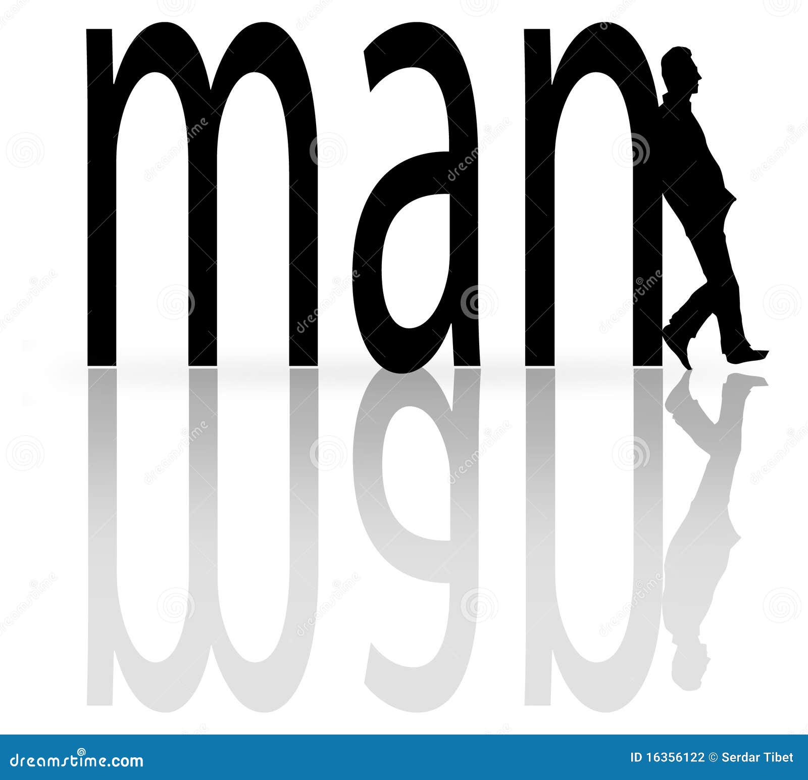 Man Typography Vector Illustration Stock Vector - Illustration of ...