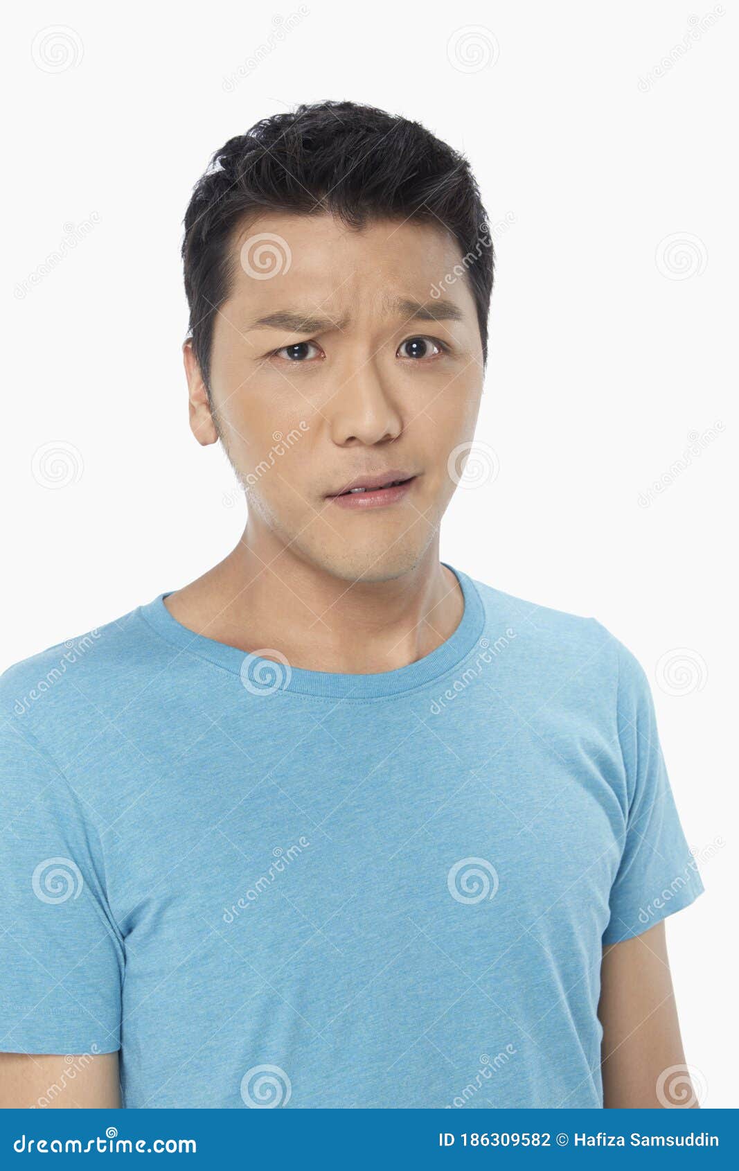 Man with an Uncertain Look on His Face Stock Photo - Image of korea ...
